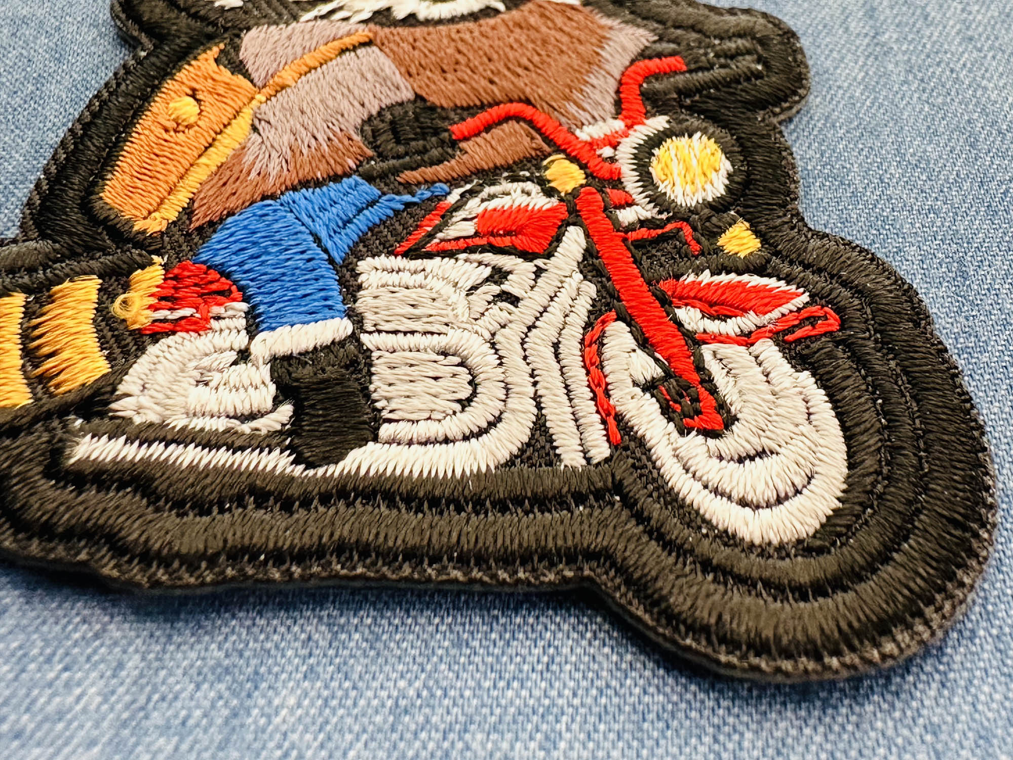 Raccoon Biker on Motorcycle Patch, Cute Animal Patches by Ivamis Patches