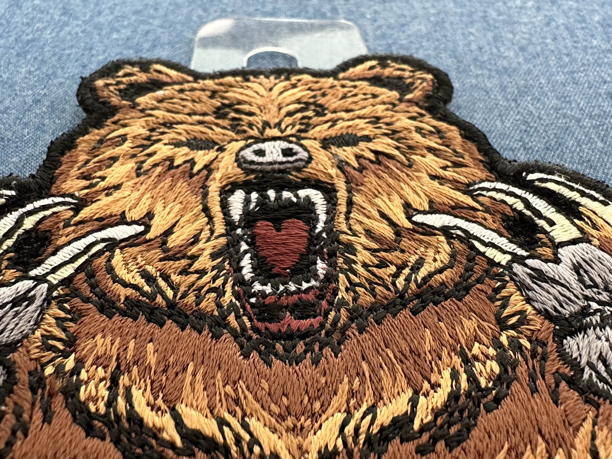 Brown Bear Claws Iron on Patch - Iron on Bear Patches by Ivamis Patches