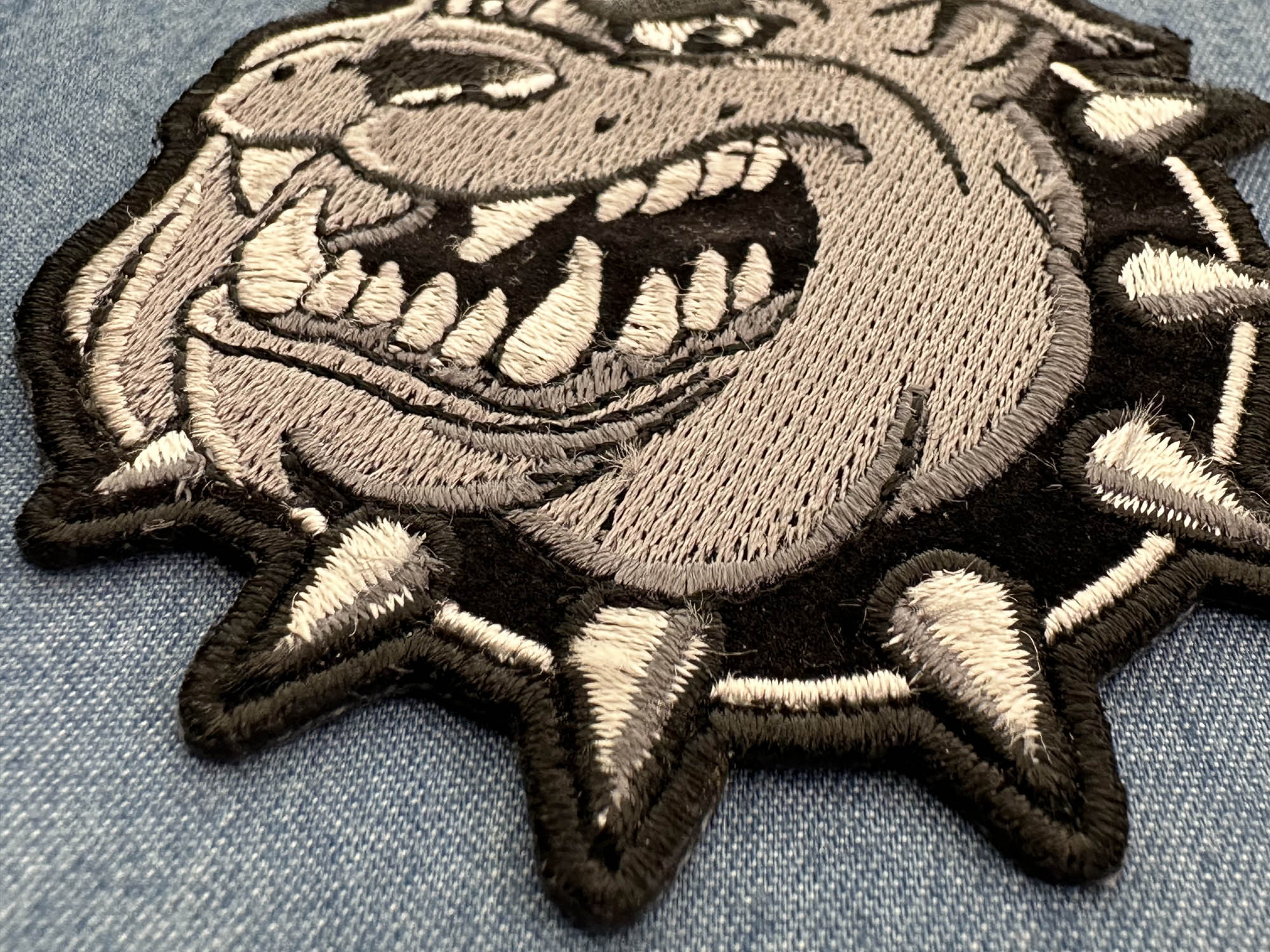 Bulldog Iron on Patch by Ivamis Patches
