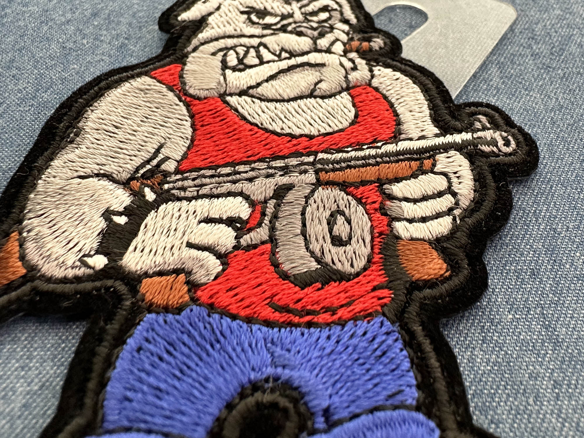 Bulldog Machine Gun Patch by Ivamis Patches