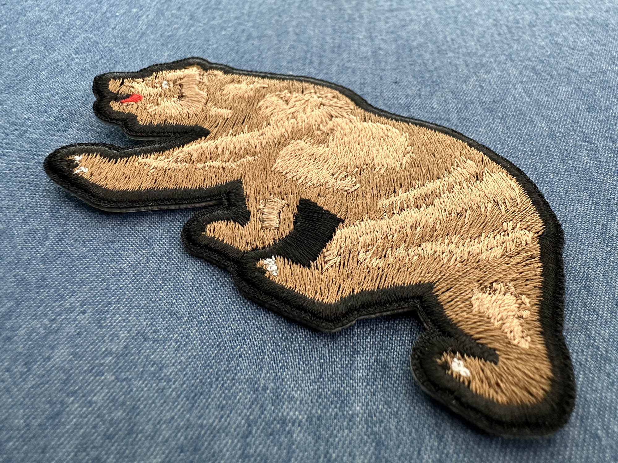 California Bear Iron on Patch - Iron on Bear Patches by Ivamis Patches