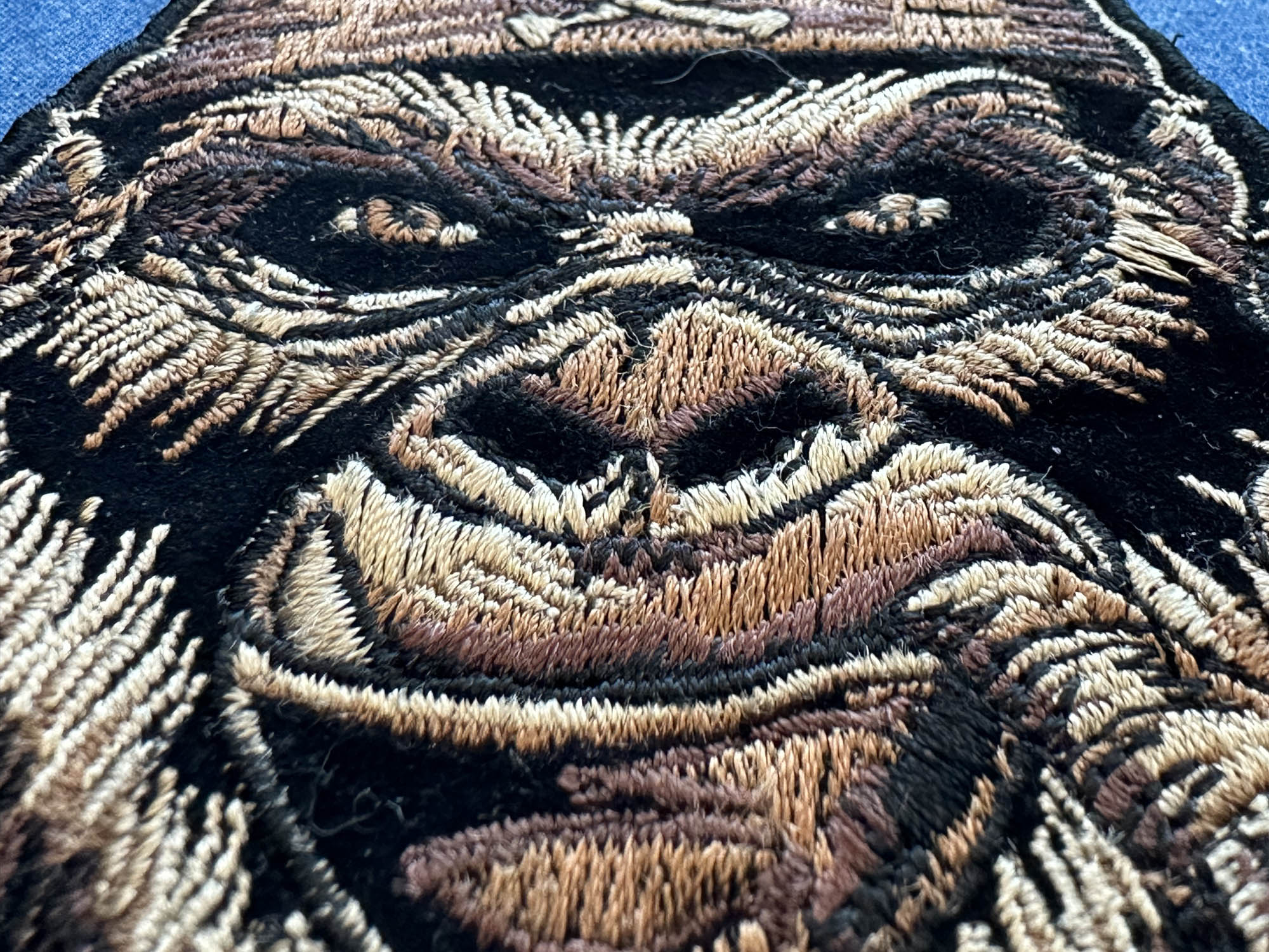 Cigar Smoking Gorilla Patch with Skull Headwrap - Iron on Monkey ...
