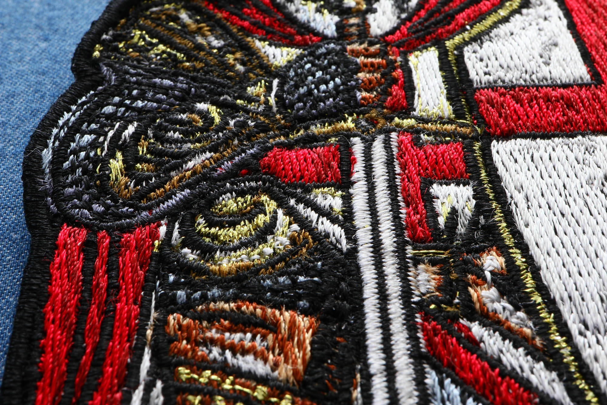 Red Knight Patch for Sewing or Ironing on to Jackets by Ivamis Patches