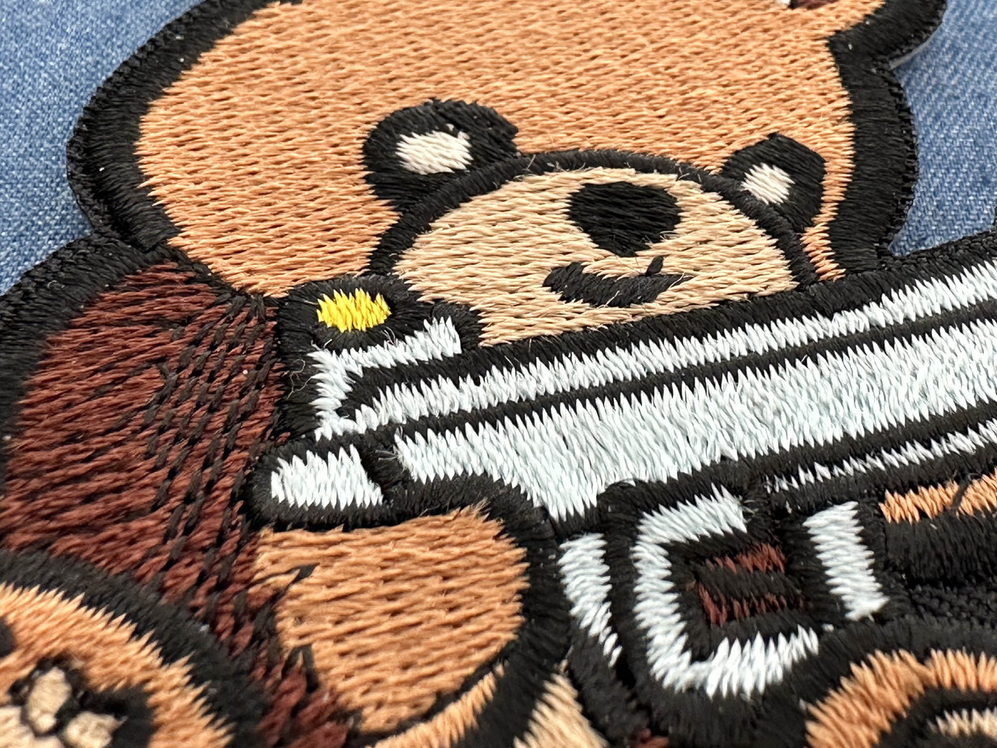 Cute Bear Machine Gun Patch - Iron on Bear Patches by Ivamis Patches