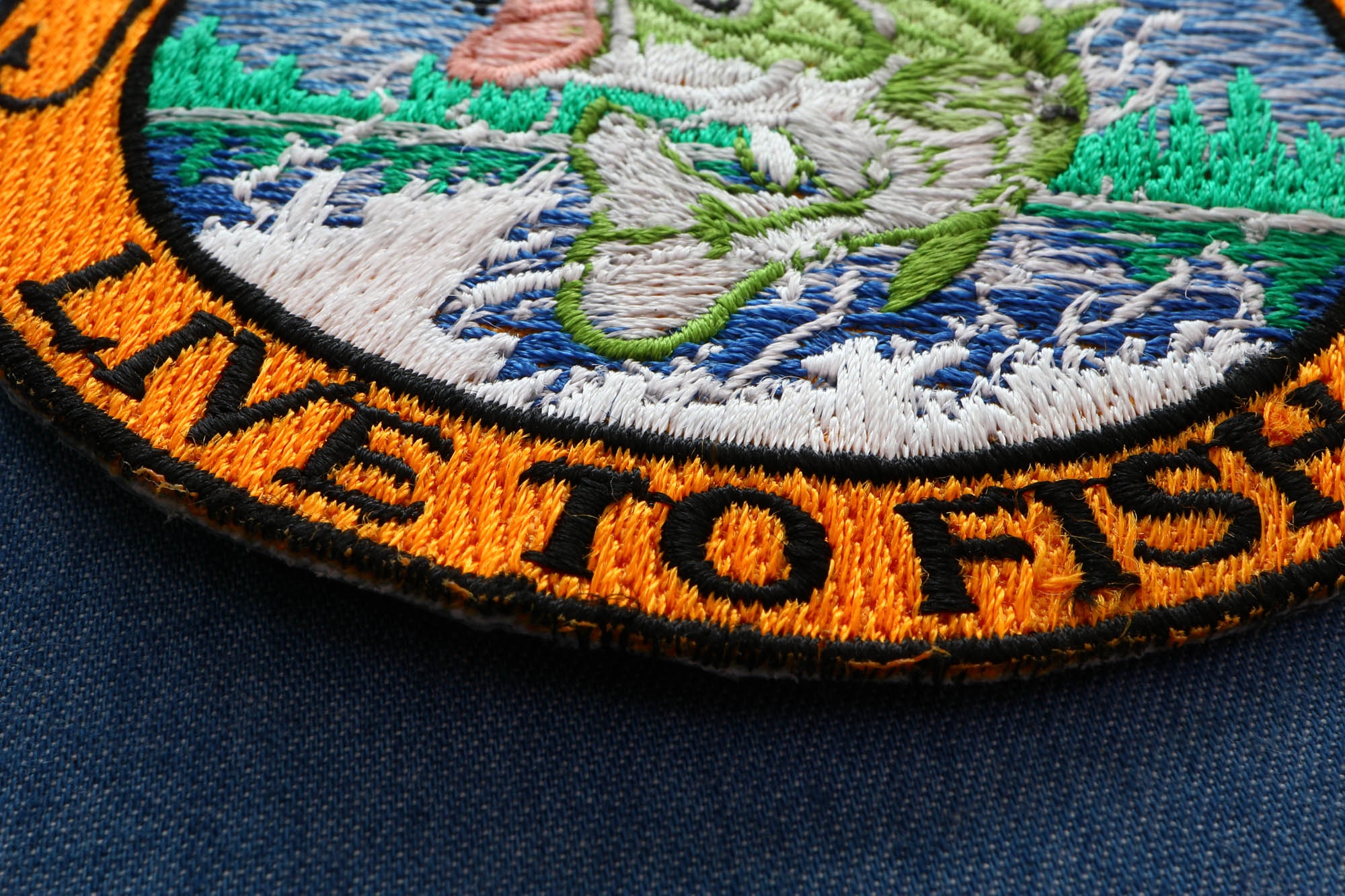 Live to Fish Patch for Sewing or Ironing on to Jackets by Ivamis Patches