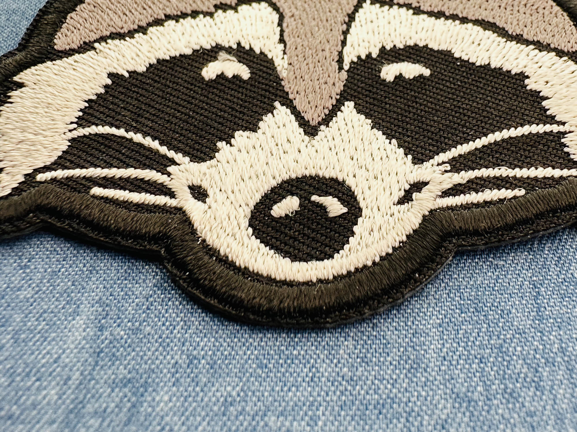 Funny Raccoon Iron on Patch by Ivamis Patches