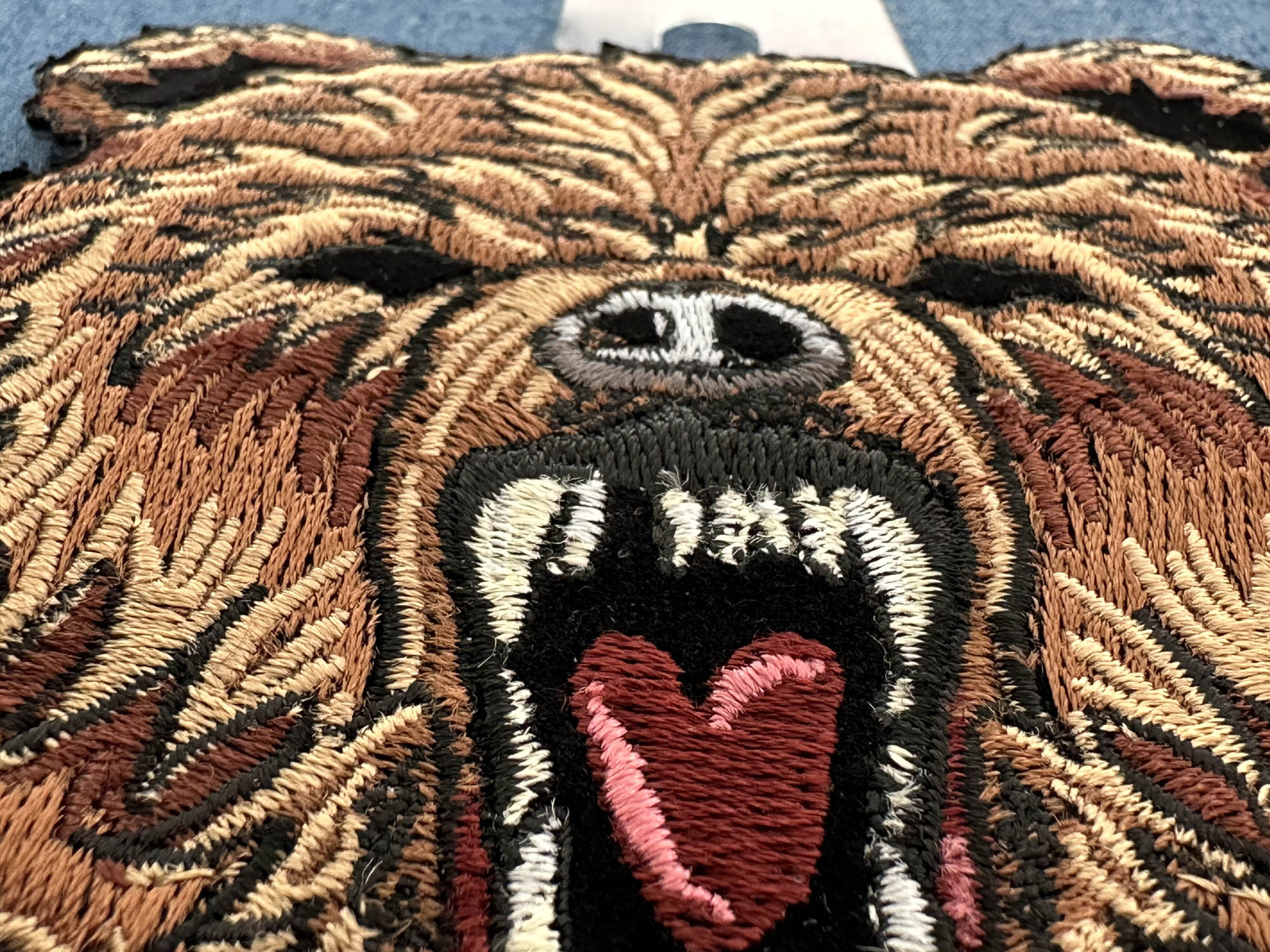 Furry Bear Patch - Iron on Bear Patches by Ivamis Patches