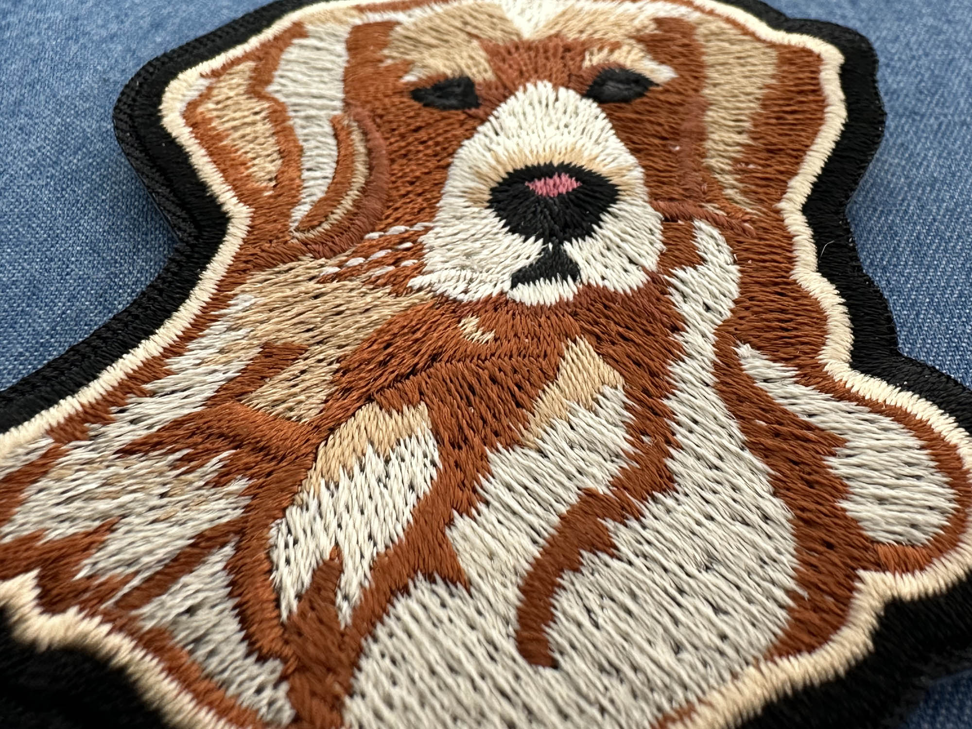 Handsome Retriever Dog Iron on Patch by Ivamis Patches