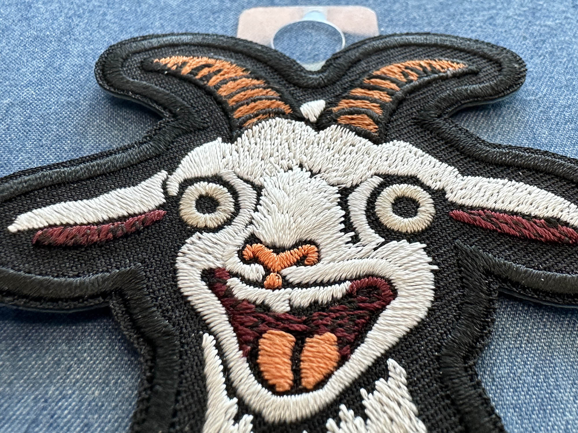 Hello Goat Iron on Patch by Ivamis Patches