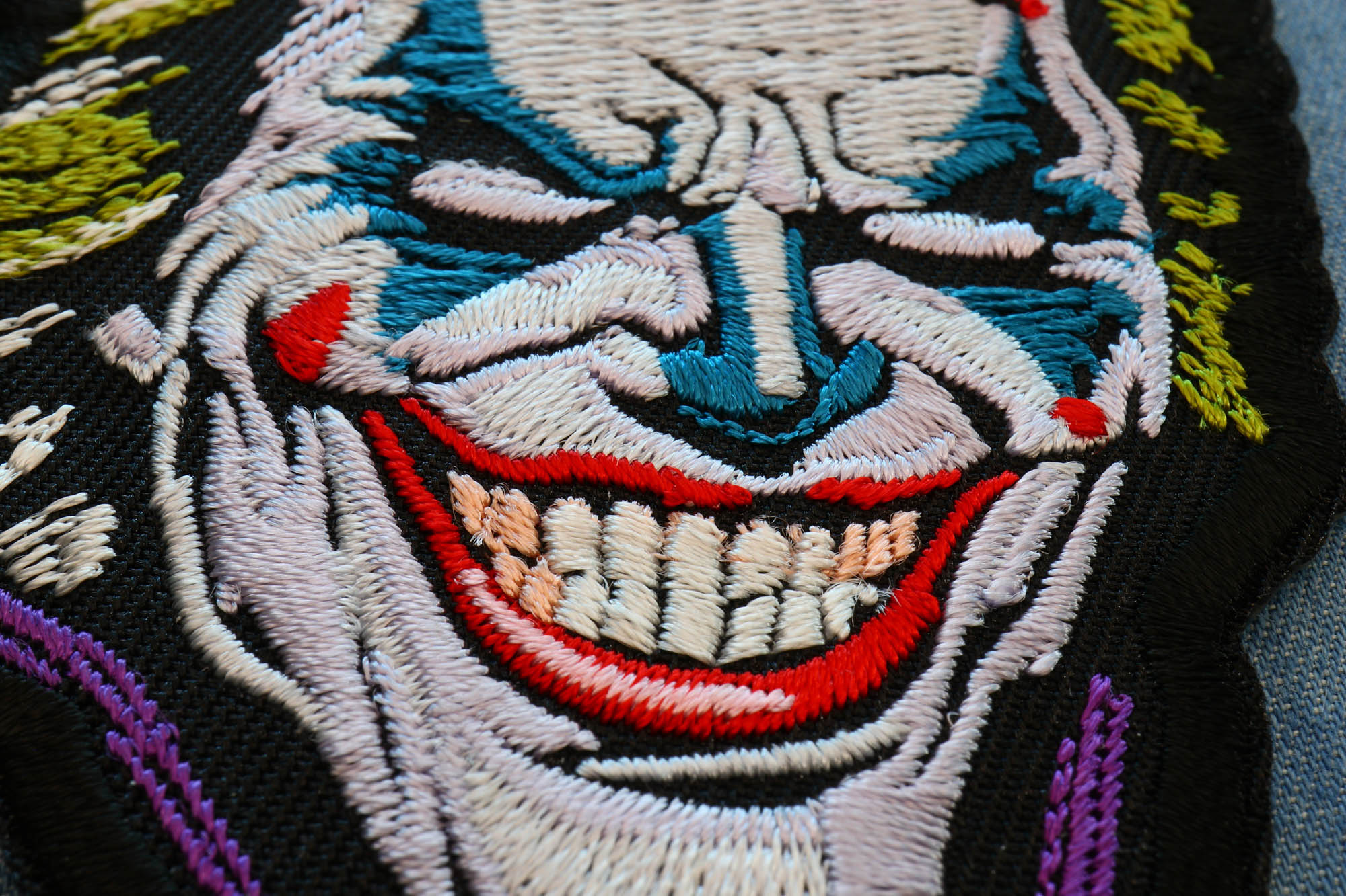 Hello Joker Patch - Iron on Novelty Patches by Ivamis Patches