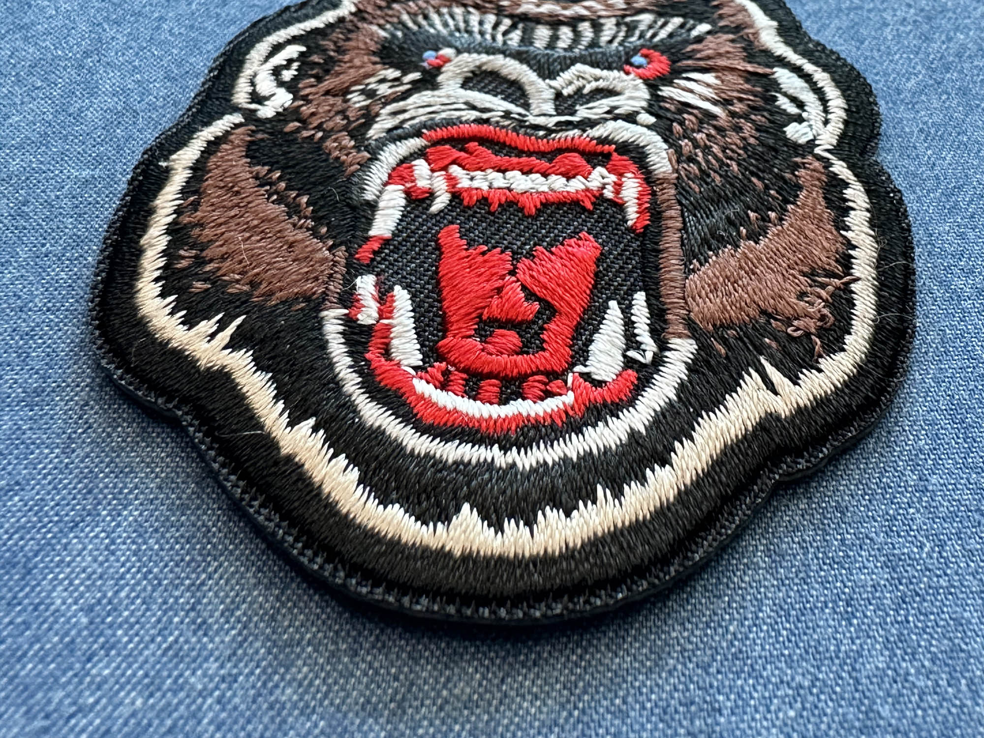 Ugly Monkey Iron on Patch - Iron on Monkey Patches by Ivamis Patches