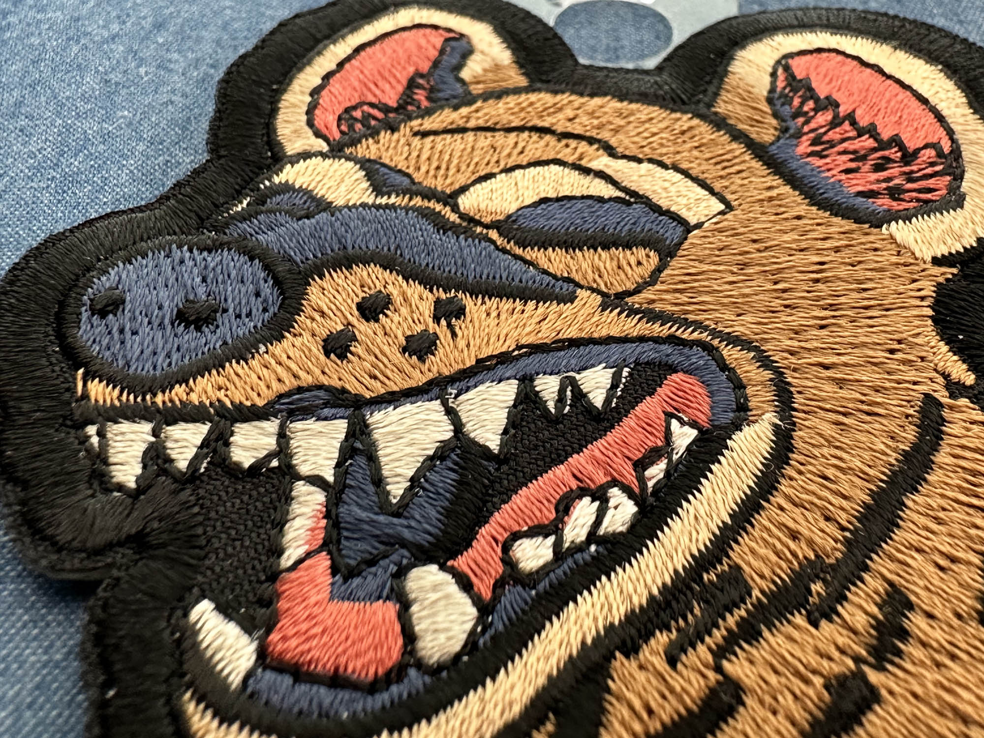 Laughing Hyena Iron on Patch by Ivamis Patches