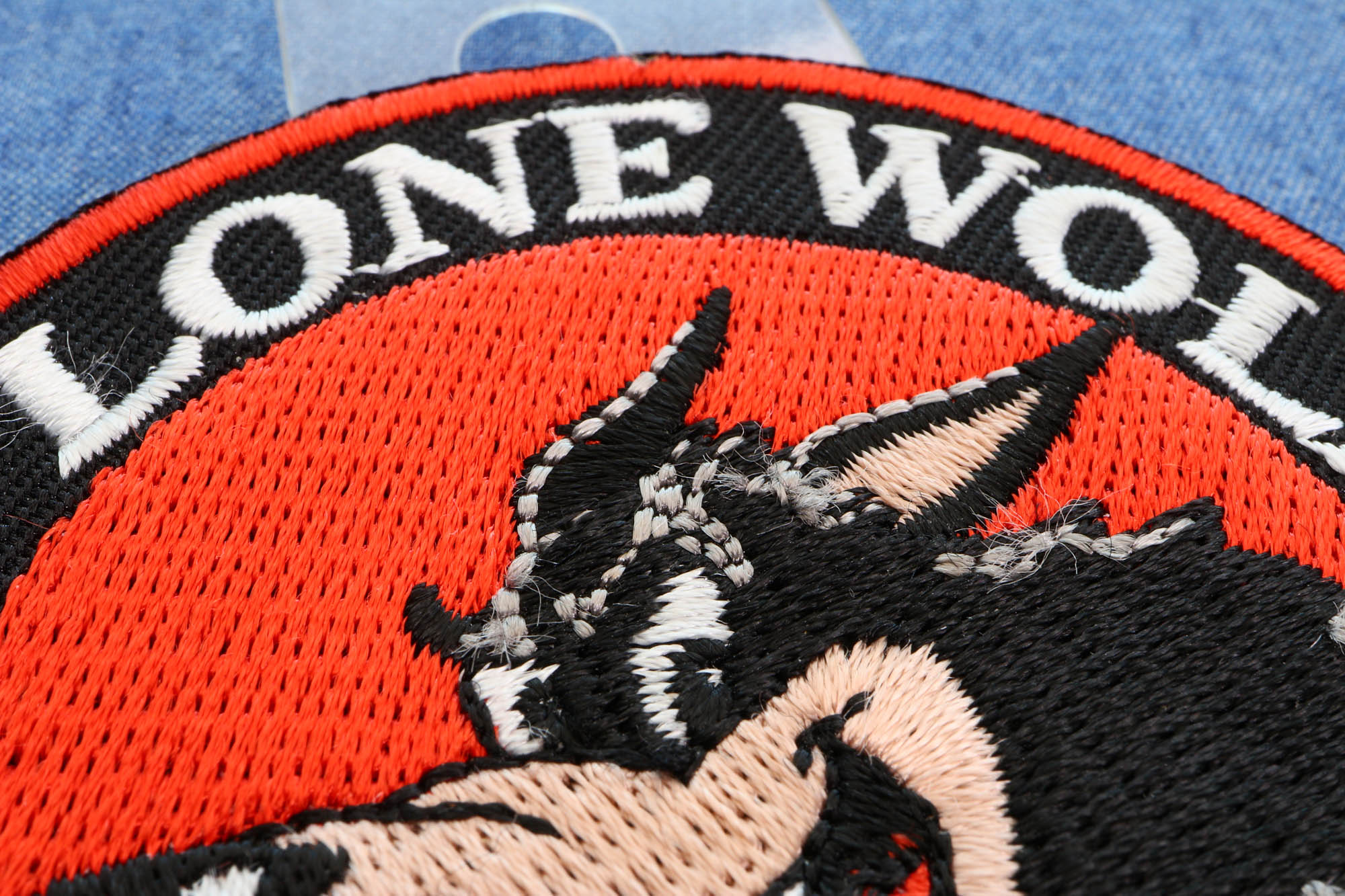 Lone Wolf No Clubs Patch - Lone Rider Biker Patches | Embroidered Patches by Ivamis Patches