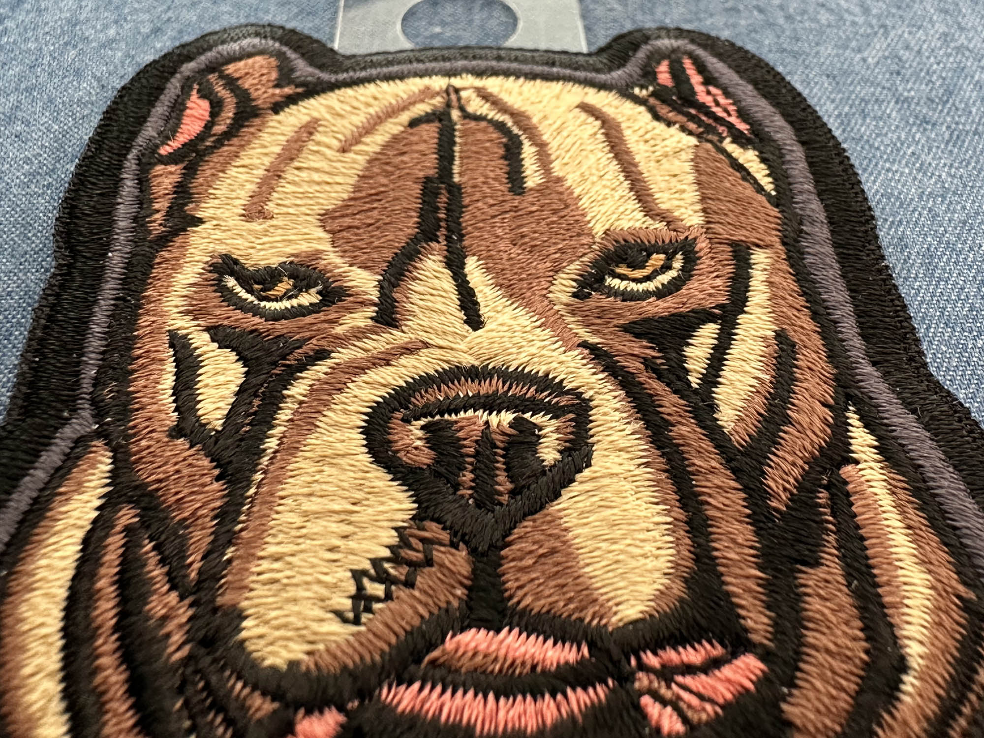 Mean Pitbull Dog Iron on Patch by Ivamis Patches