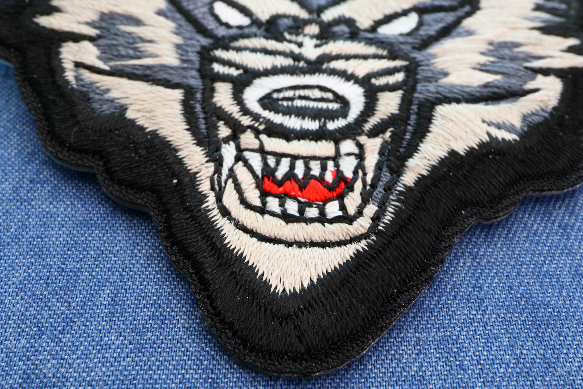 Mean Wolf Iron on Patch by Ivamis Patches