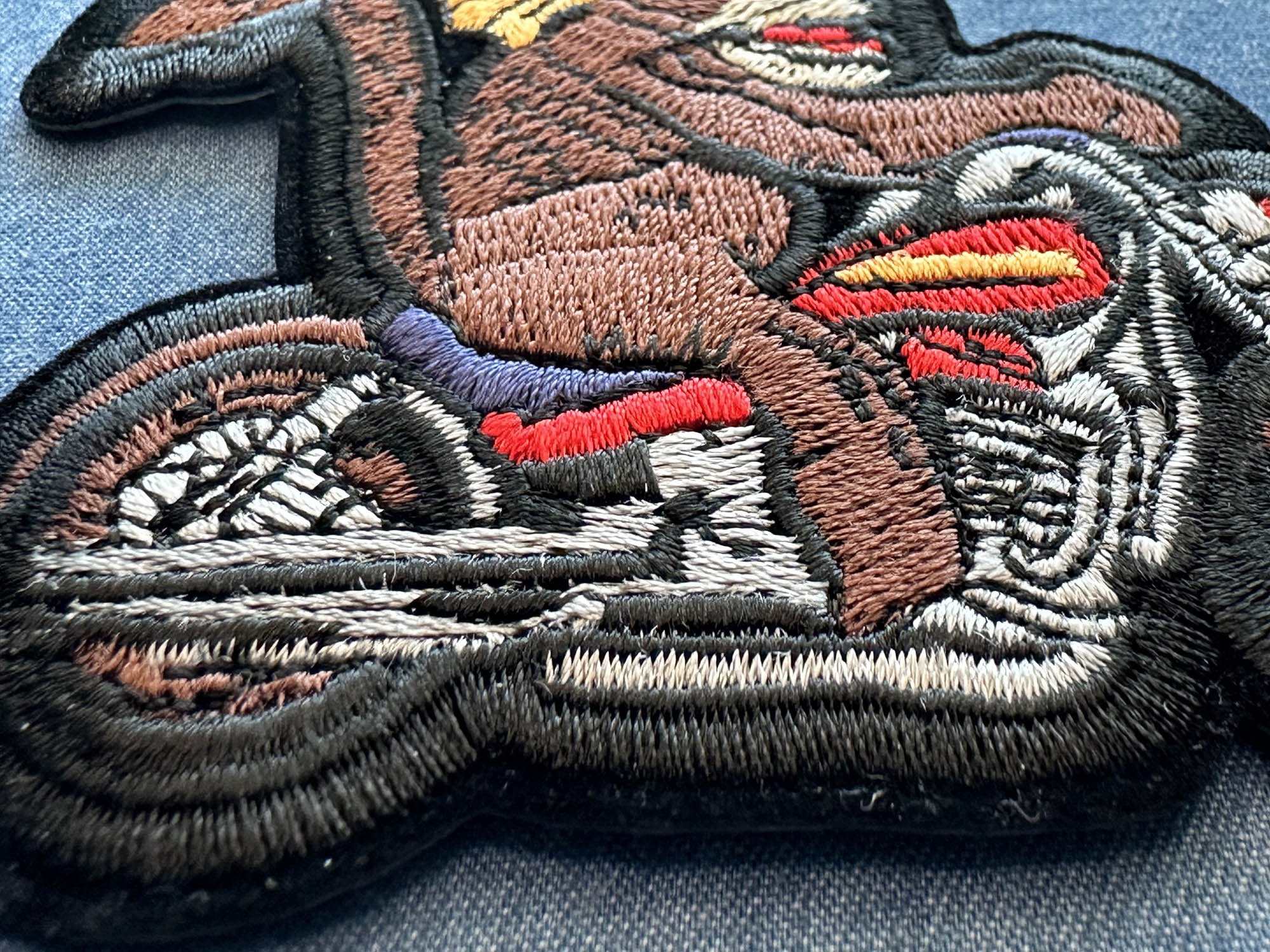 Monkey Biker Patch, Biker Vest Patches, Sew or Iron on Patch by Ivamis ...
