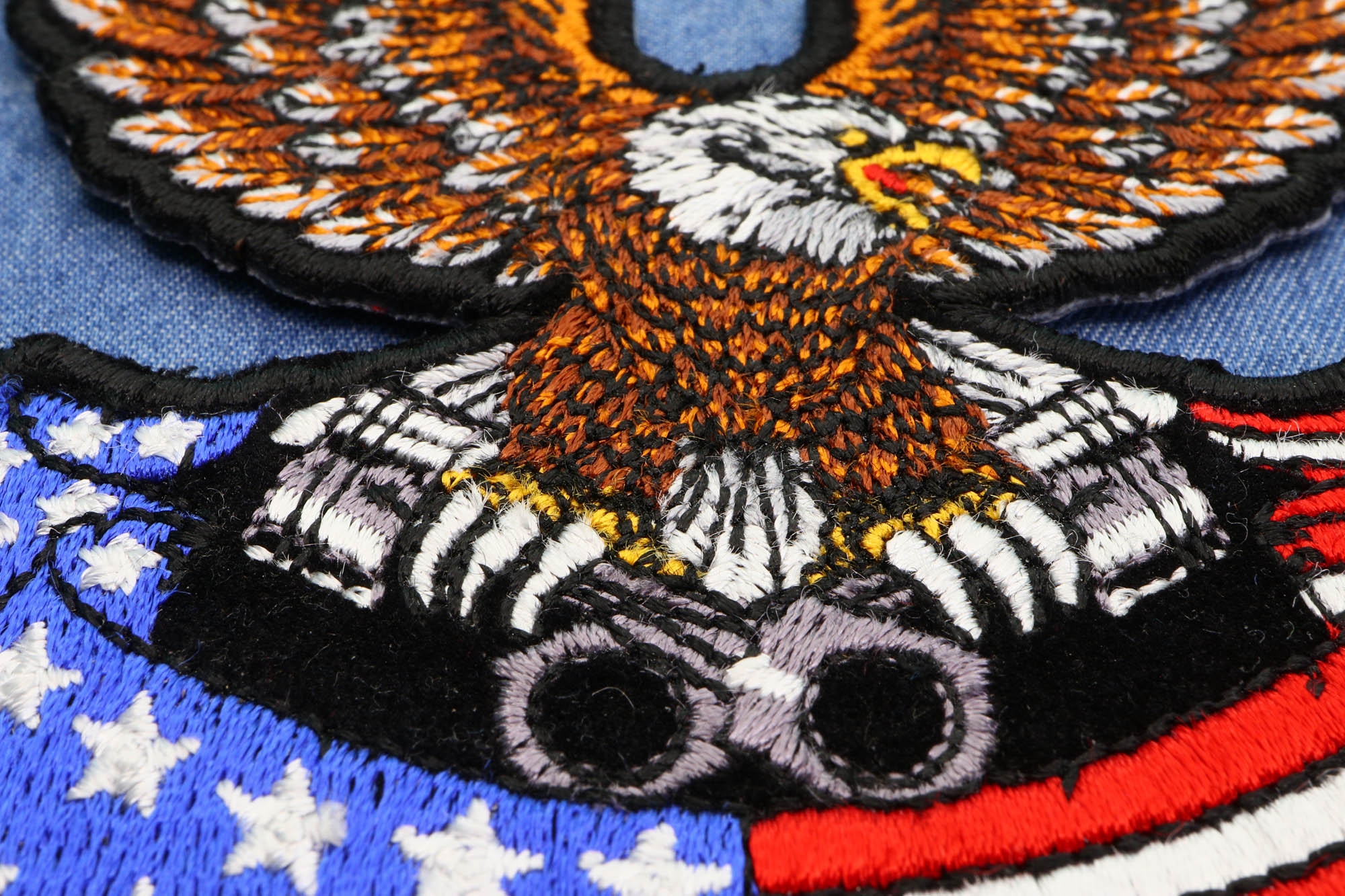 Eagle Patch with Raised Wings for Sewing on to Jackets by Ivamis Patches