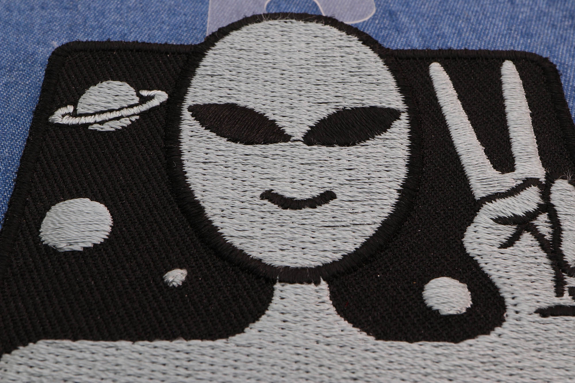 Peace Alien Fun Patch | Embroidered Patches by Ivamis Patches