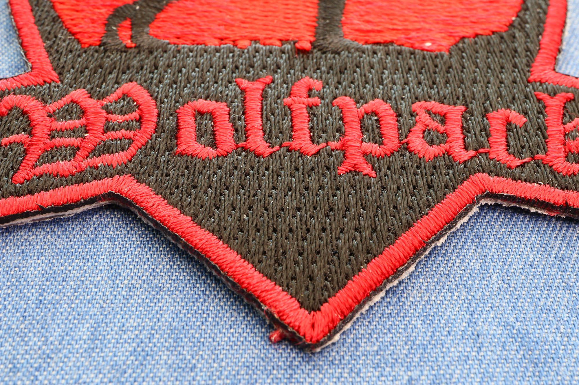 Wolfpack Patch In Red With Howling Moon | Embroidered Patches by Ivamis ...