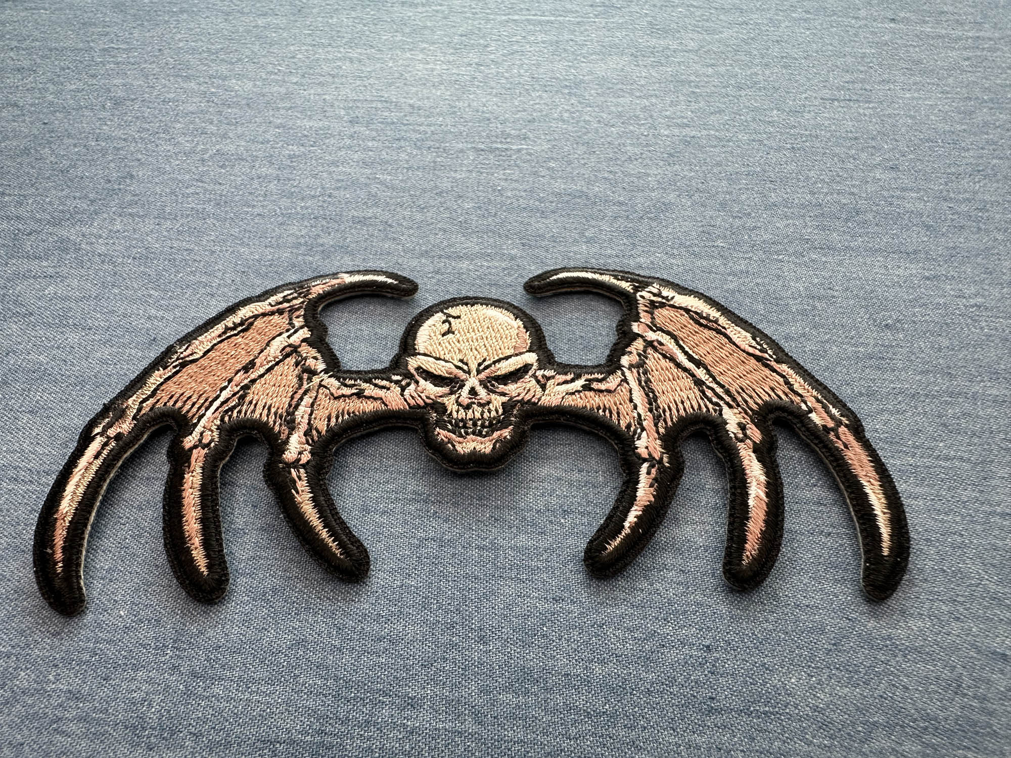 Bat Wings Skull Patch, Skull Patches by Ivamis Patches