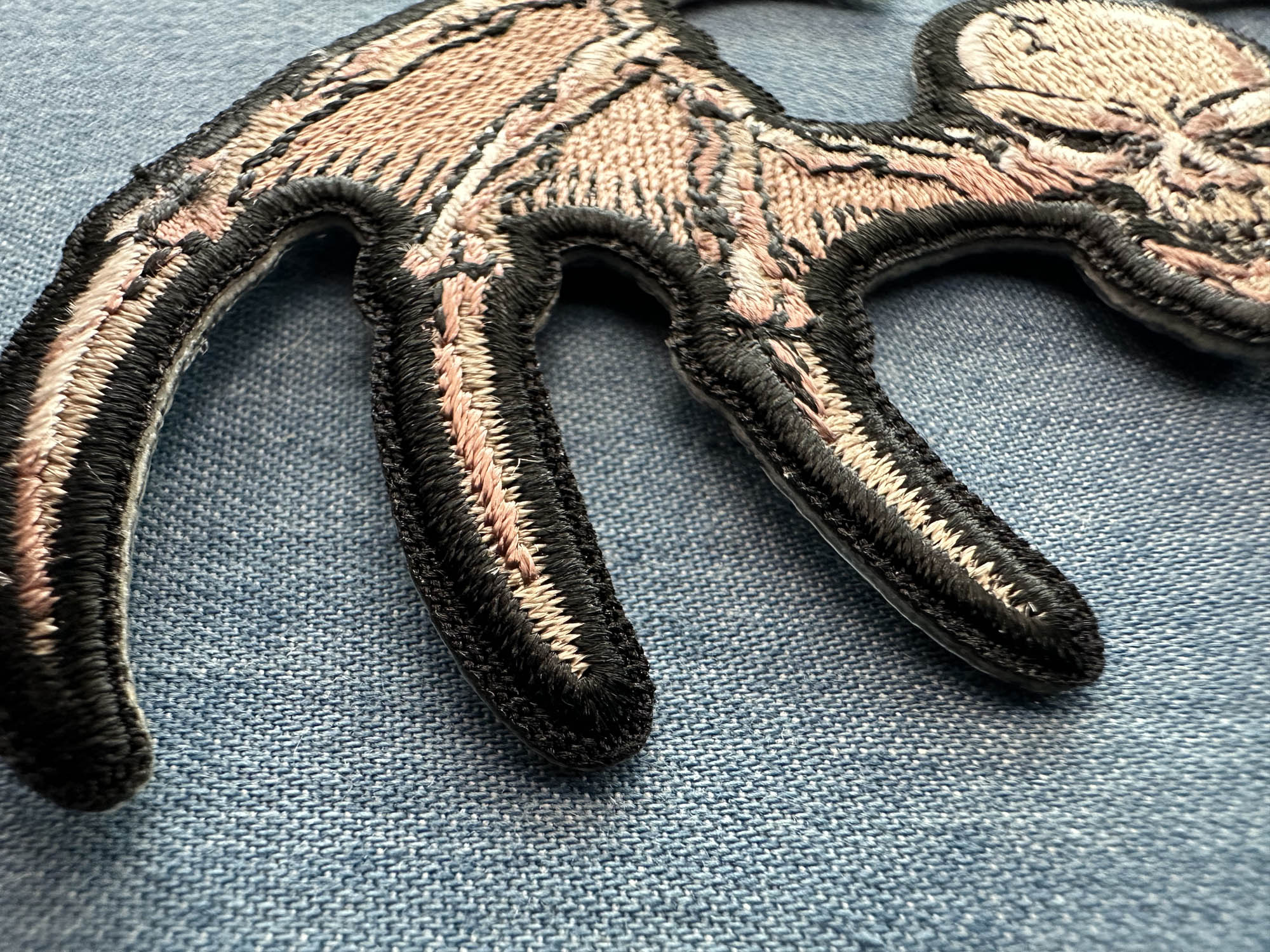 Bat Wings Skull Patch, Skull Patches by Ivamis Patches