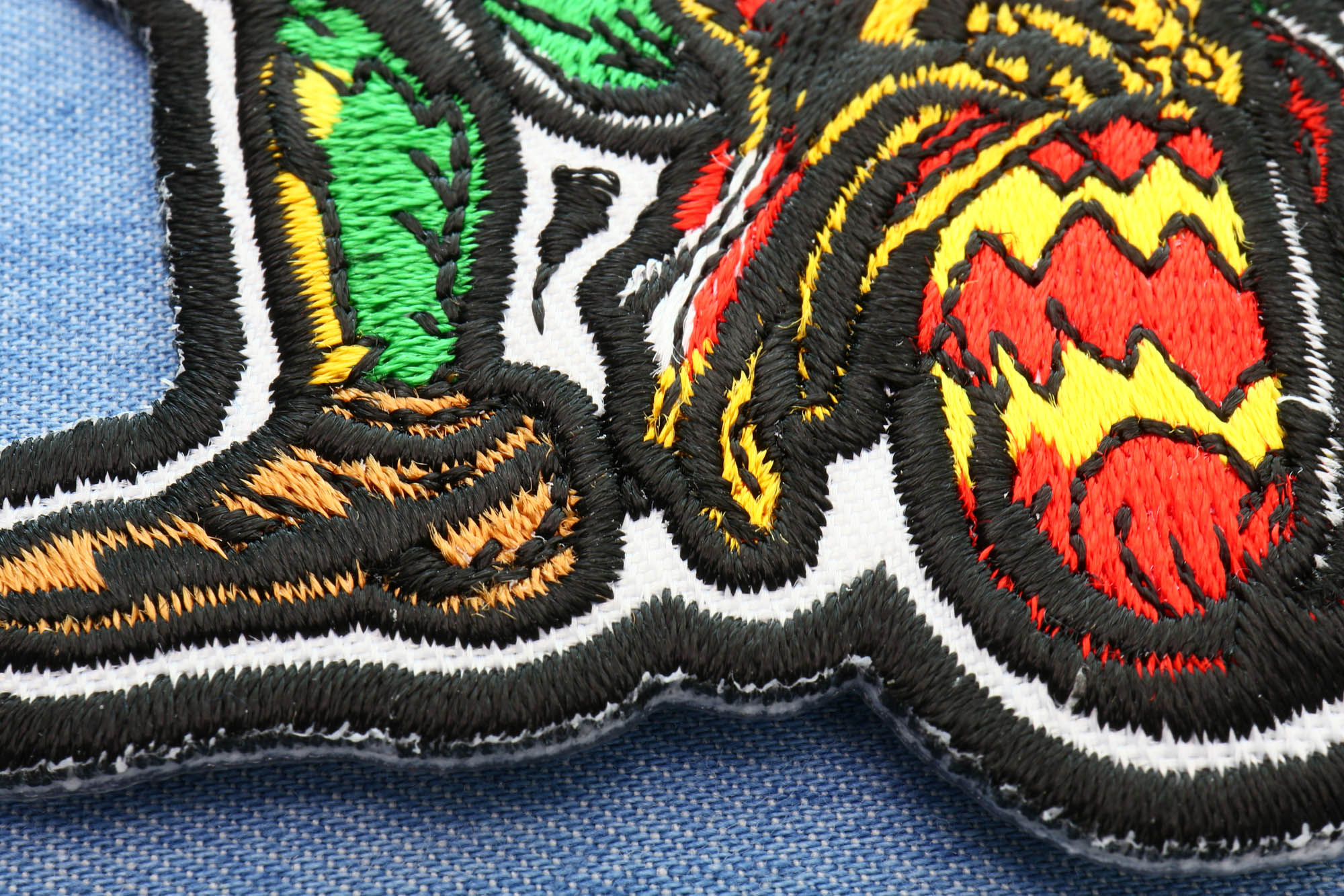 Jester Bending Knee Patch - Iron on Novelty Patches by Ivamis Patches