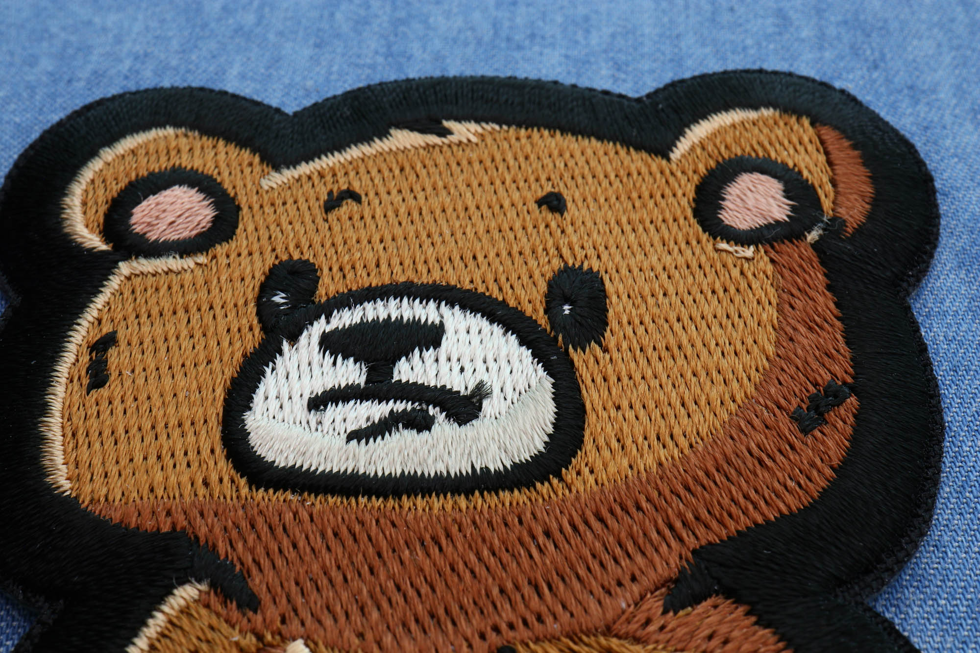 Scared Bear Patch - Iron on Bear Patches by Ivamis Patches