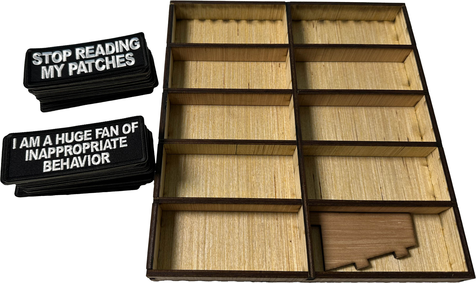 10 Patch Display 2x5 configuration 9x11 inches by Ivamis Patches