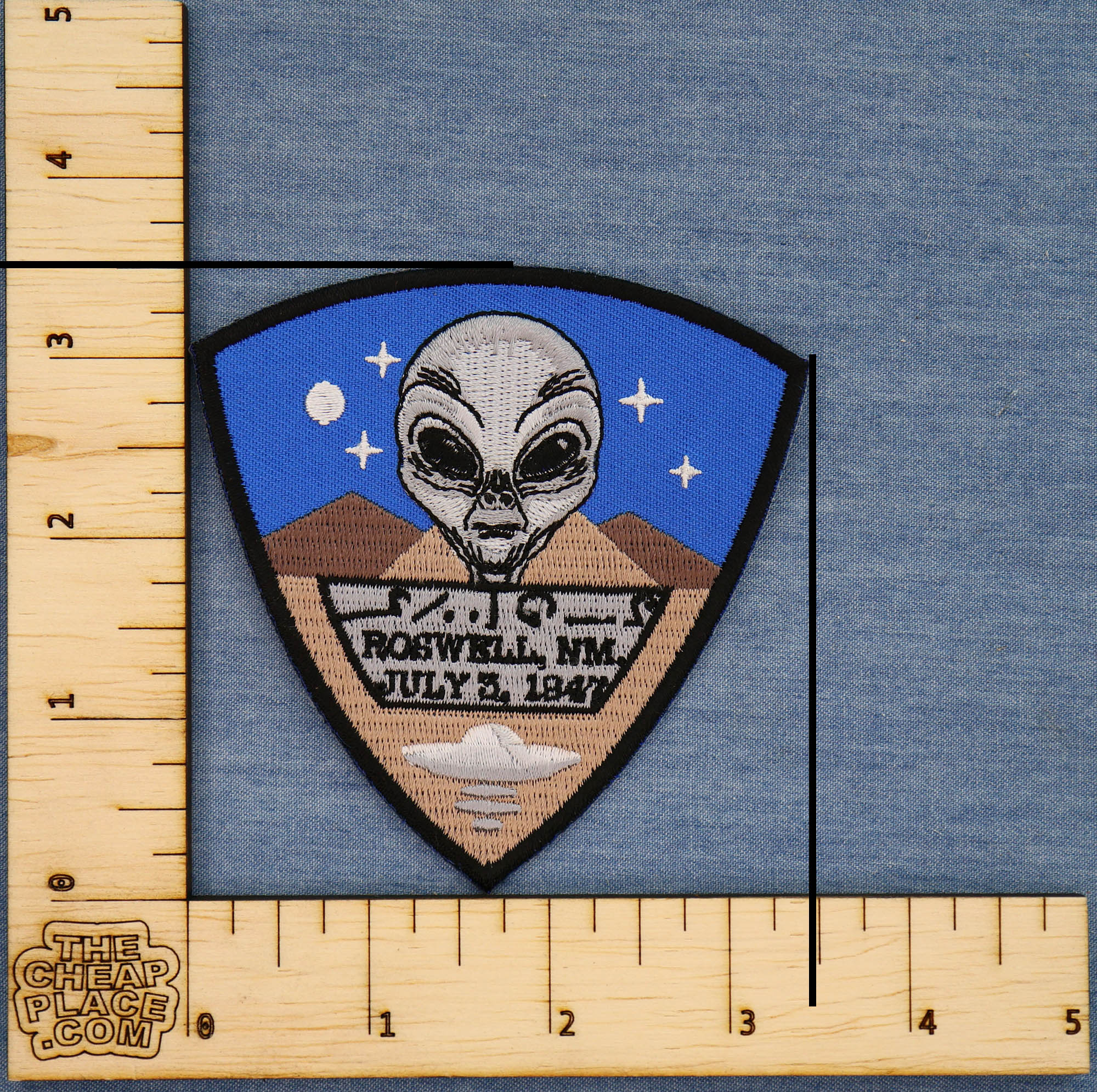 Roswell New Mexico Alien Patch by Ivamis Patches