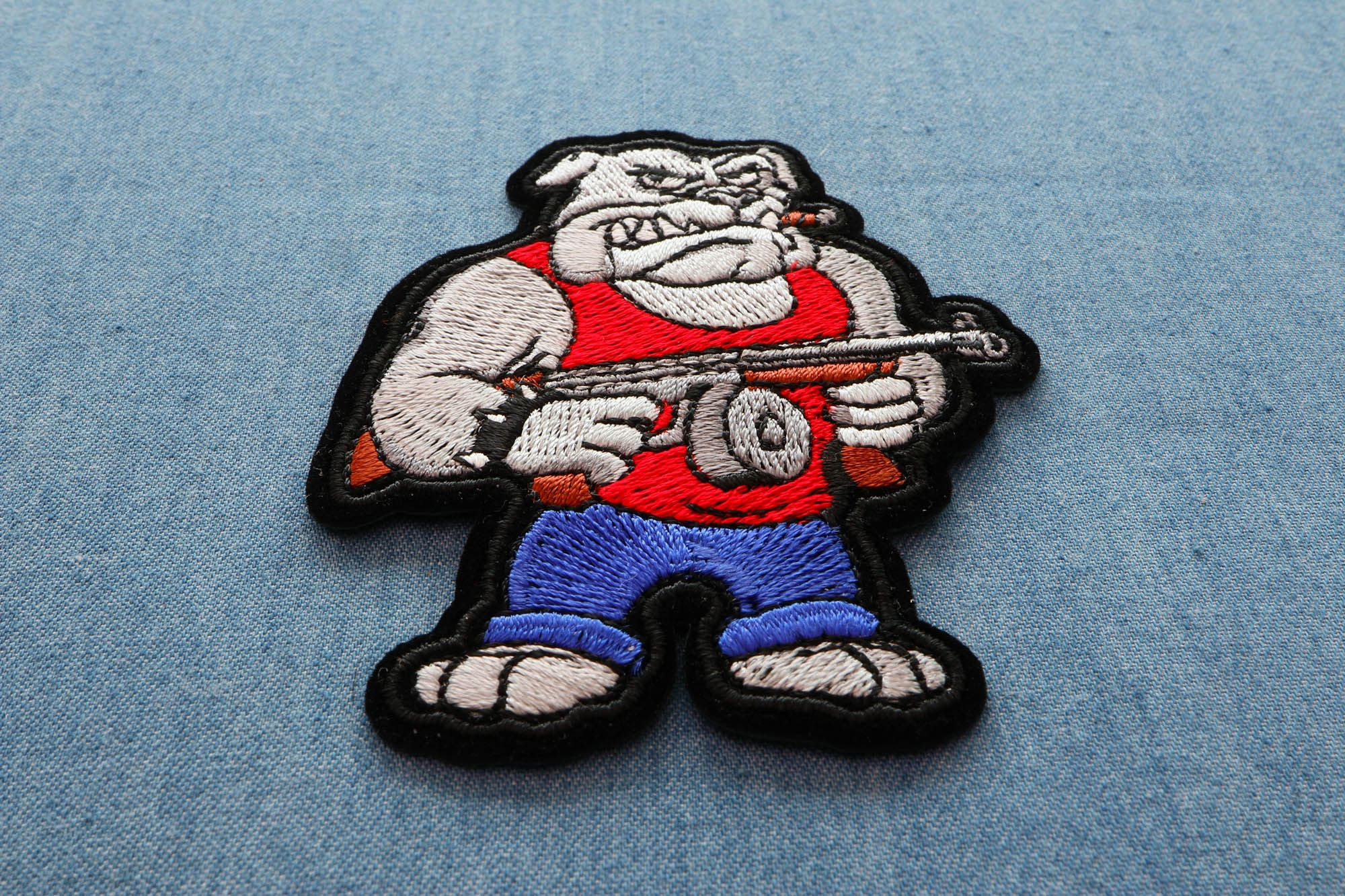 Bulldog Machine Gun Patch by Ivamis Patches