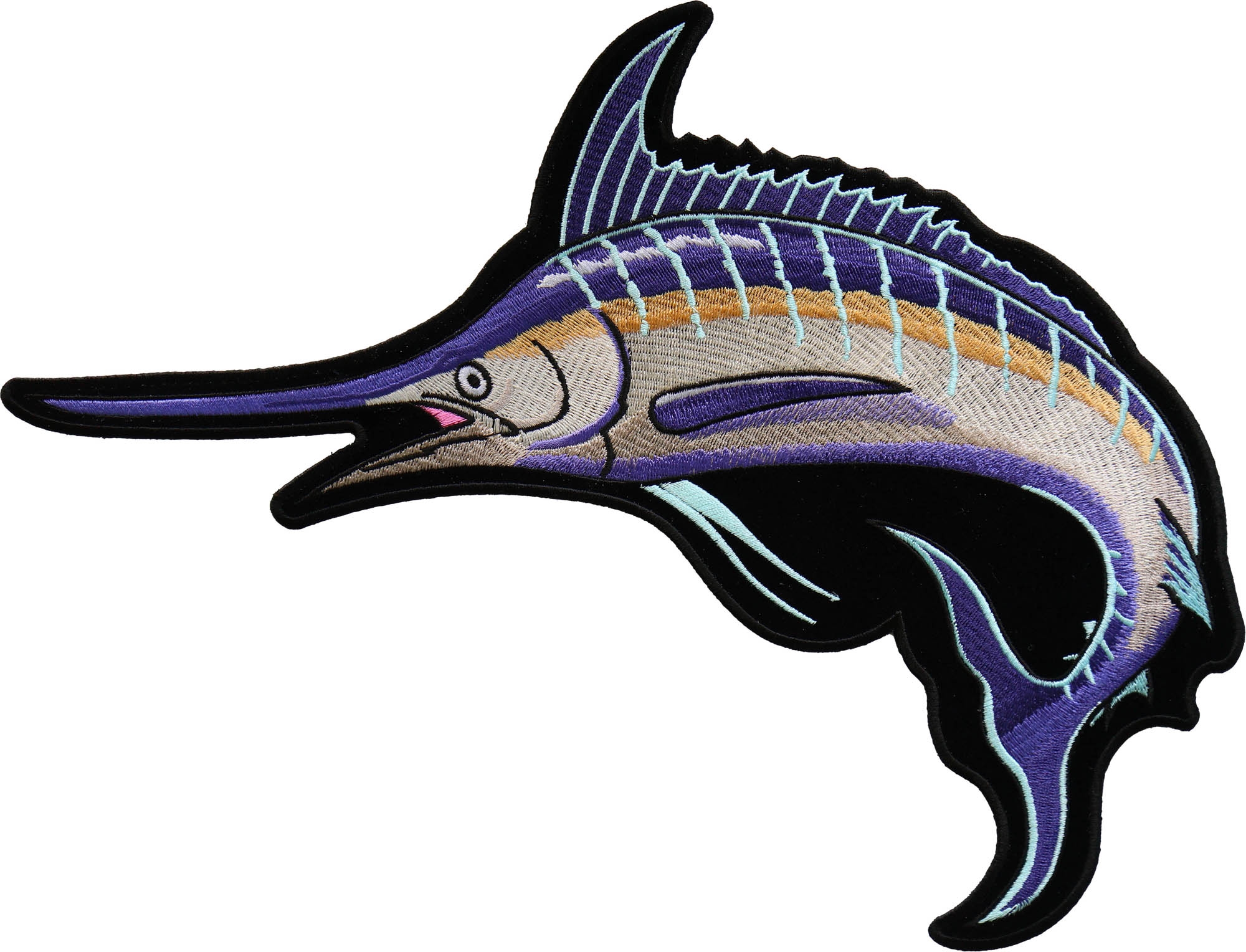 Large Swordfish Patch, Large Animal Patches for Jackets by Ivamis Patches