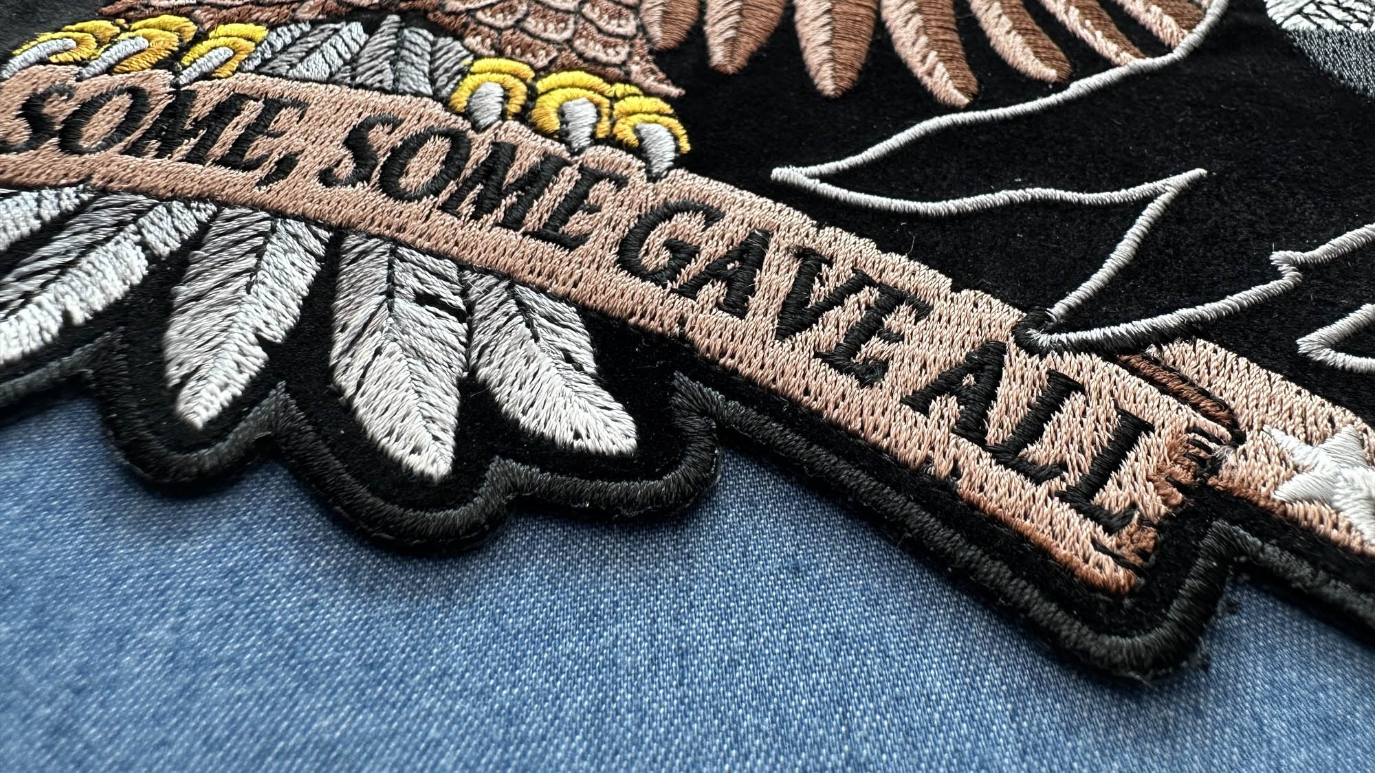 All Gave Some and Some Gave All POW MIA Eagle Patch, Large Eagle Back ...