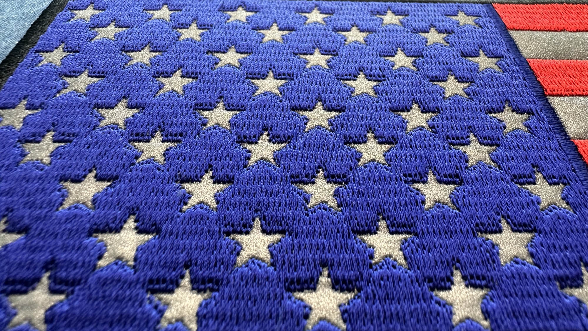 American Flag Patch, Large Reflective Back Patch for Jackets by Ivamis ...