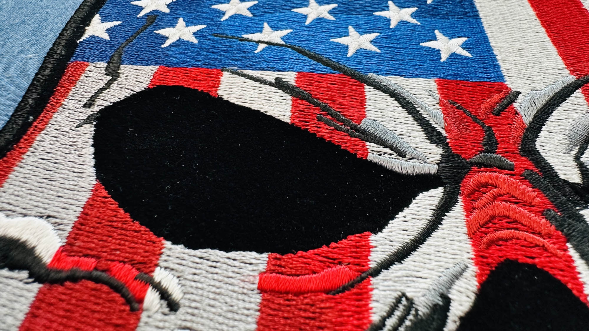 American Flag Skull Patch, Large Skull Patches for Biker Jackets by ...