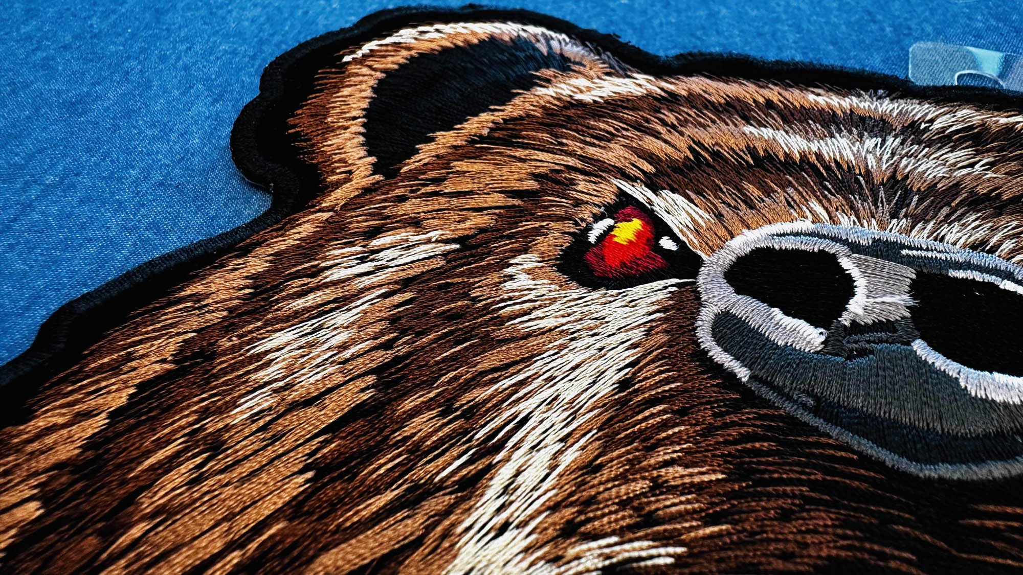 Bear Patch, Large Animal Patches for Jackets by Ivamis Patches