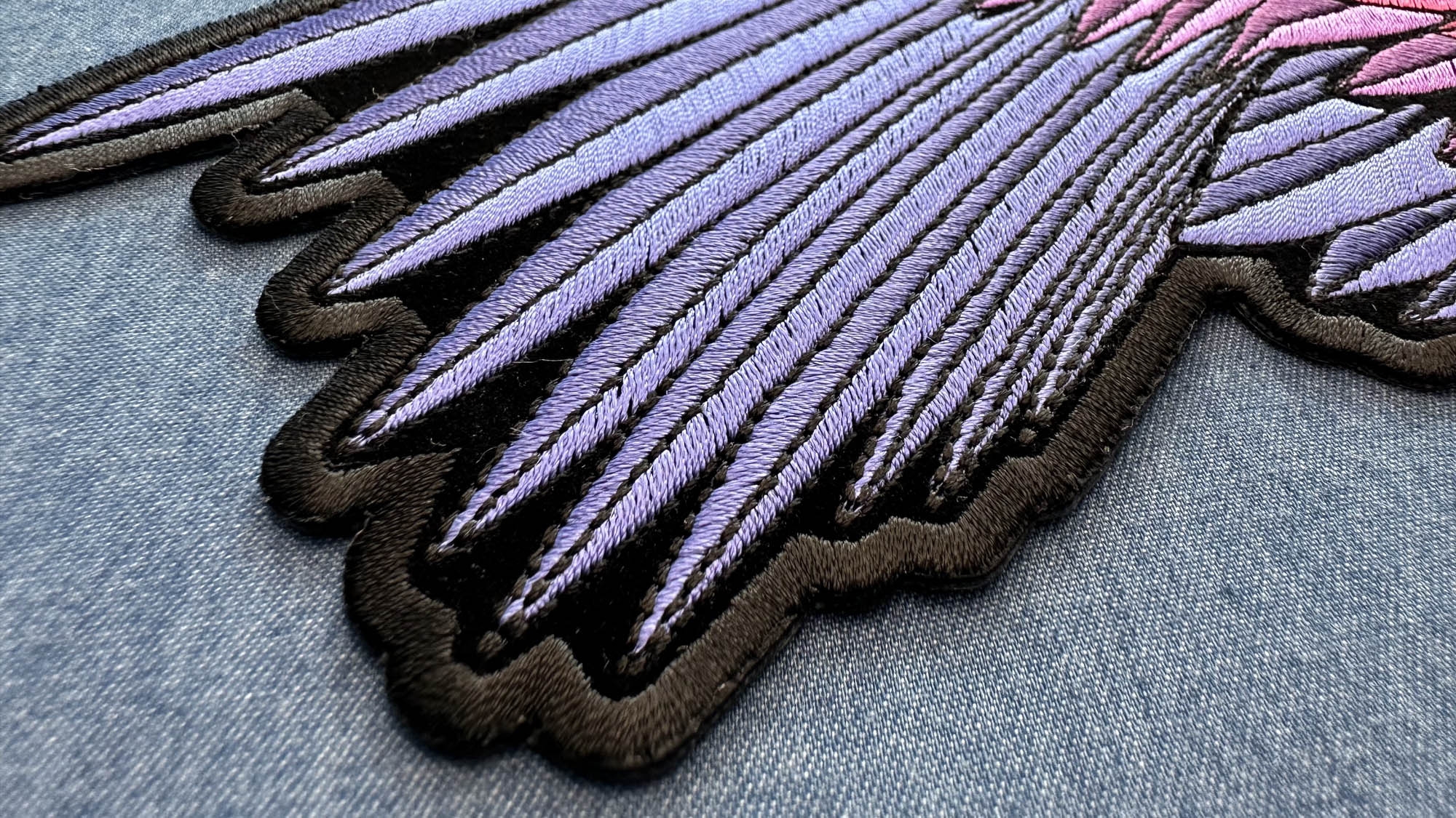 Angel Wings Patch, Large Ladies Back Patches for Jackets by Ivamis Patches