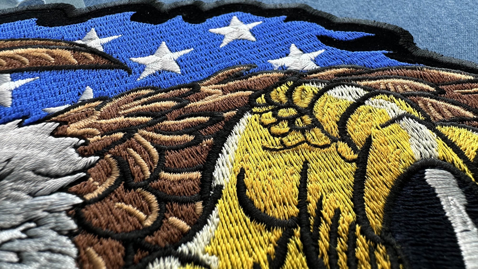 American Flag Eagle and Talons Patch, Large Eagle Patches for Jackets ...