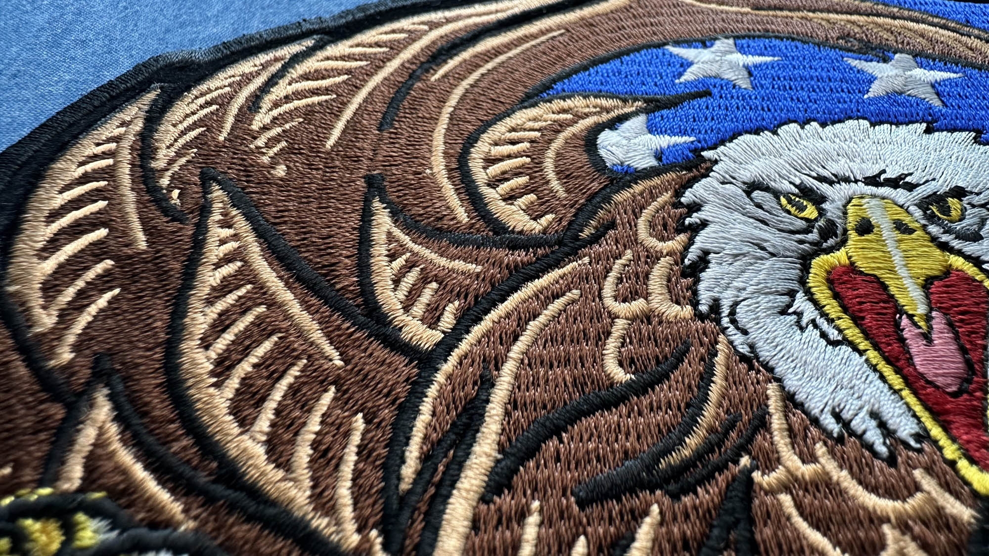 American Flag Eagle and Talons Patch, Large Eagle Patches for Jackets ...