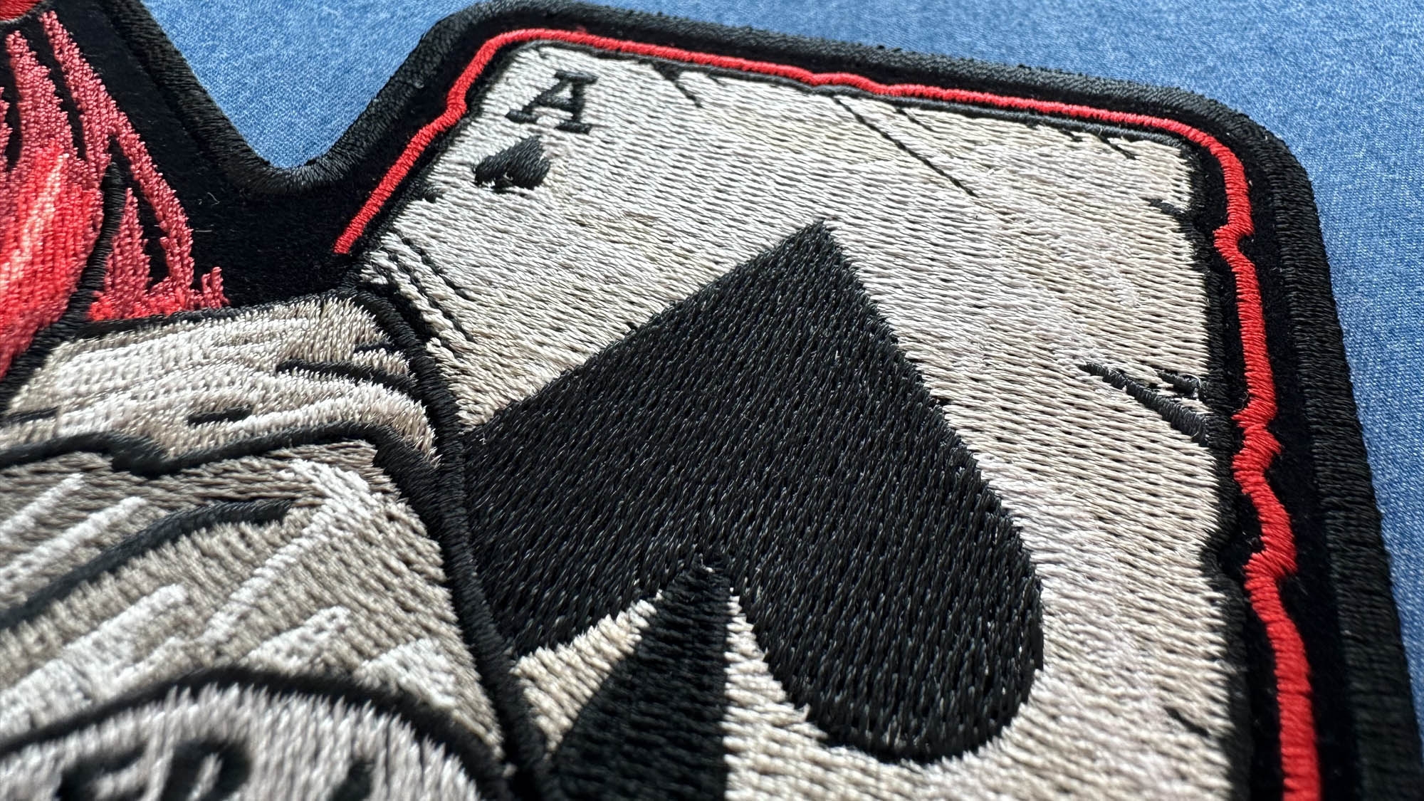 Biker Life Skull, Ace of Spades, 8 Ball and Dice Patch, Large Skull ...