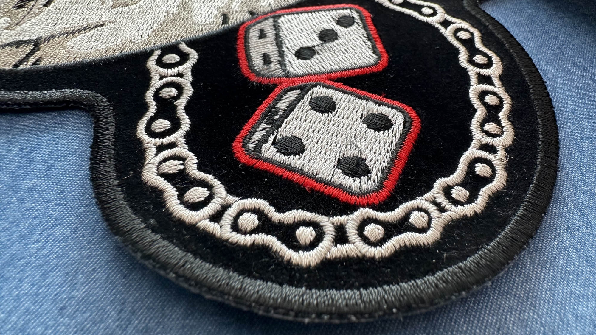 Biker Life Skull, Ace of Spades, 8 Ball and Dice Patch, Large Skull ...