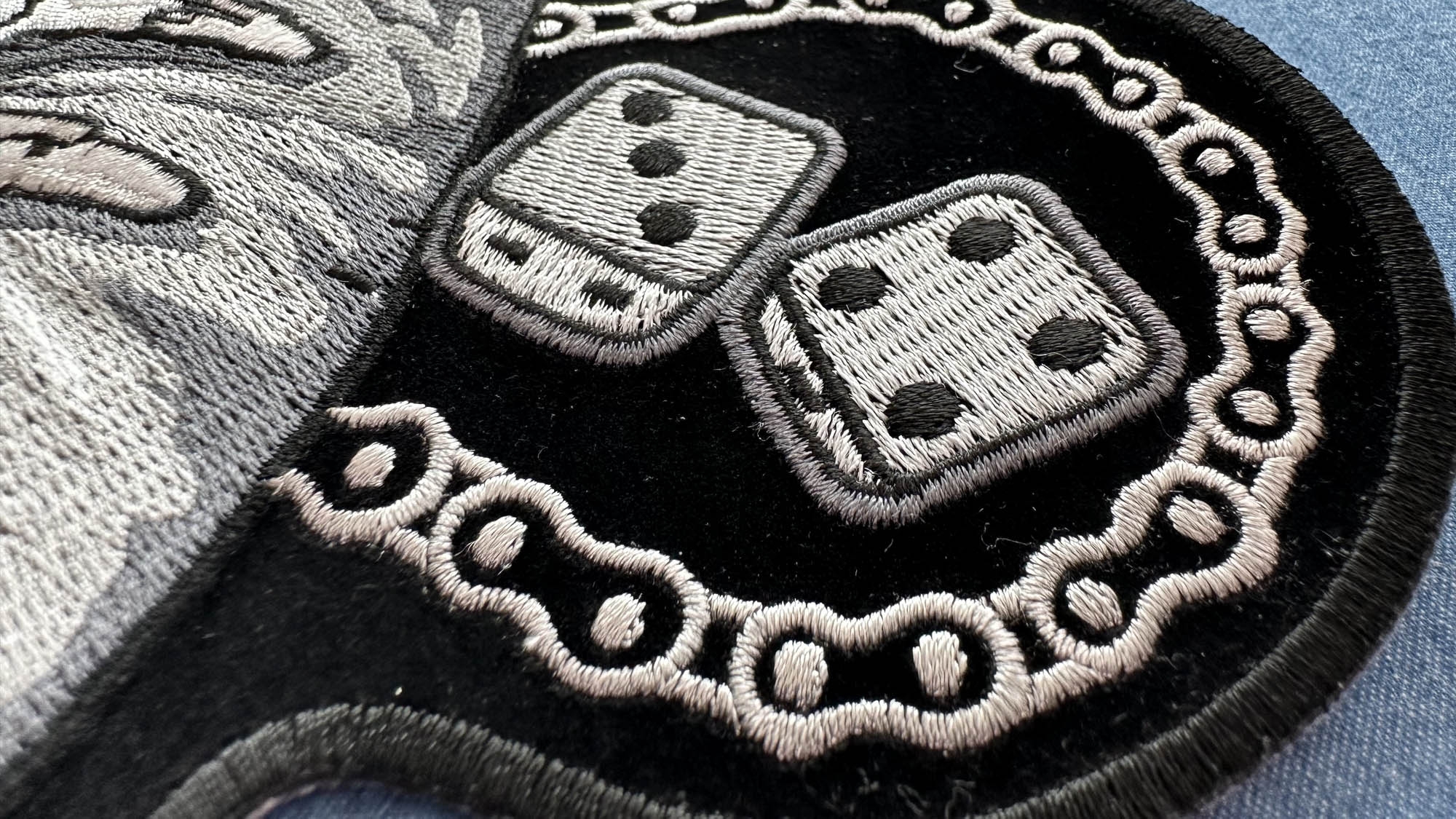 Biker Life 8 Ball Ace of Spades Skull Patch, Large Skull Patches for ...