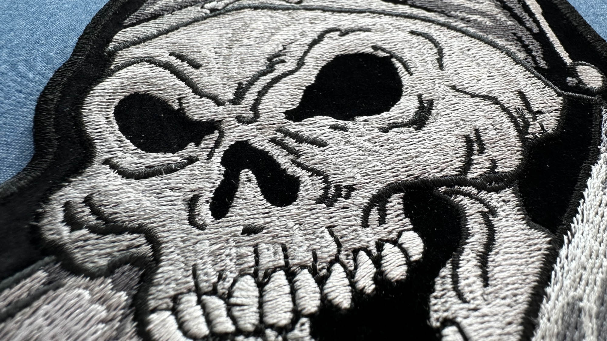 Biker Life 8 Ball Ace of Spades Skull Patch, Large Skull Patches for ...