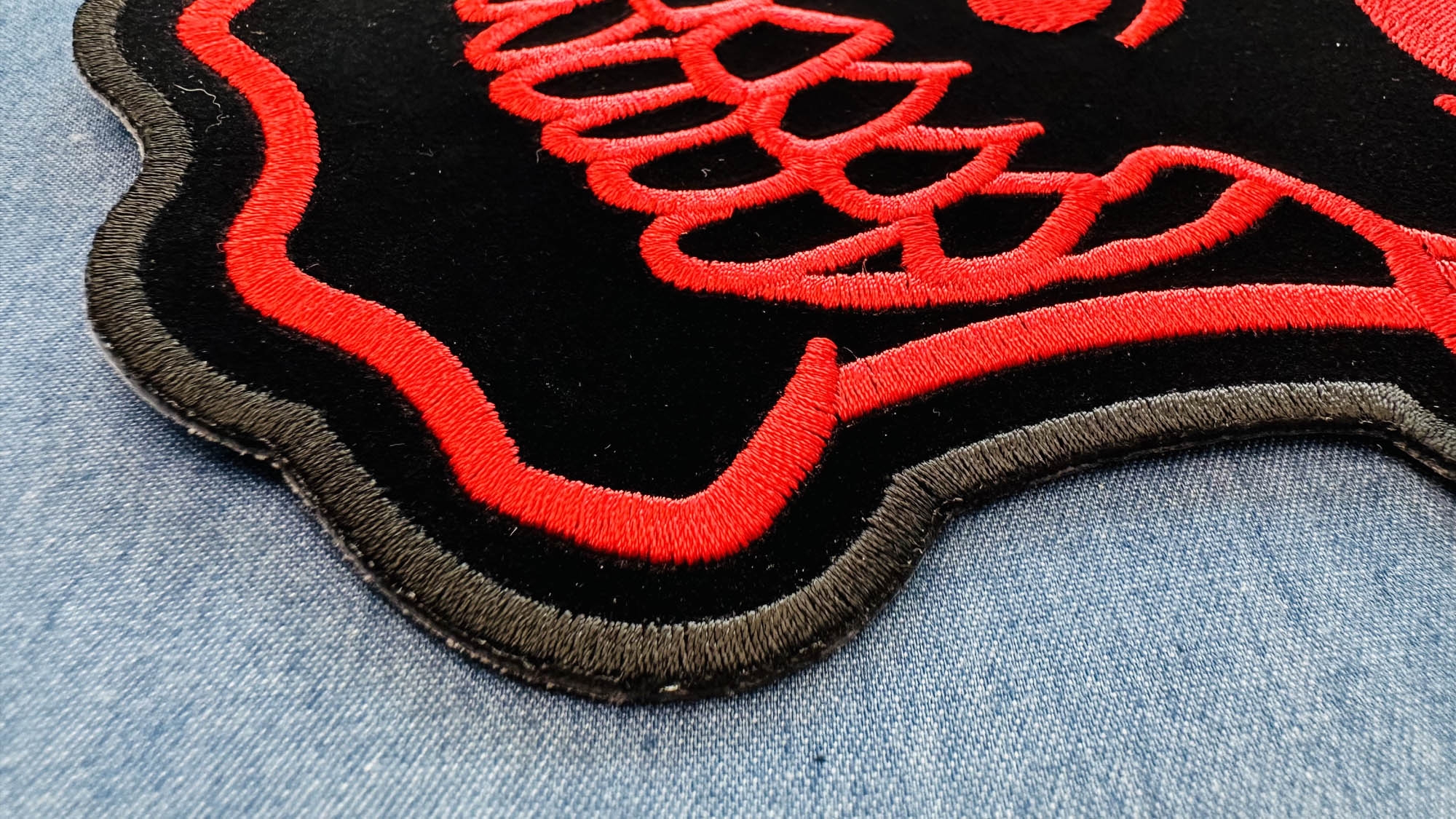 Skull Patch, Large Skull Patches for Biker Jackets by Ivamis Patches