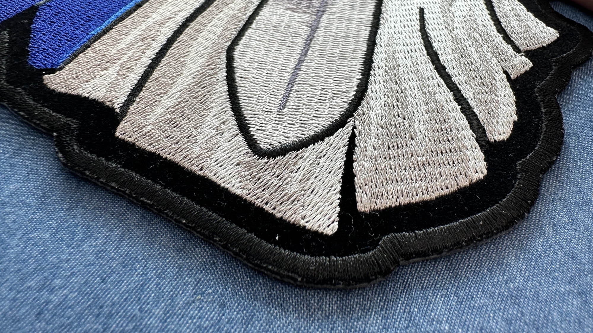 Blue Caped Knight with Sword Patch, Large Christian Back Patches by ...