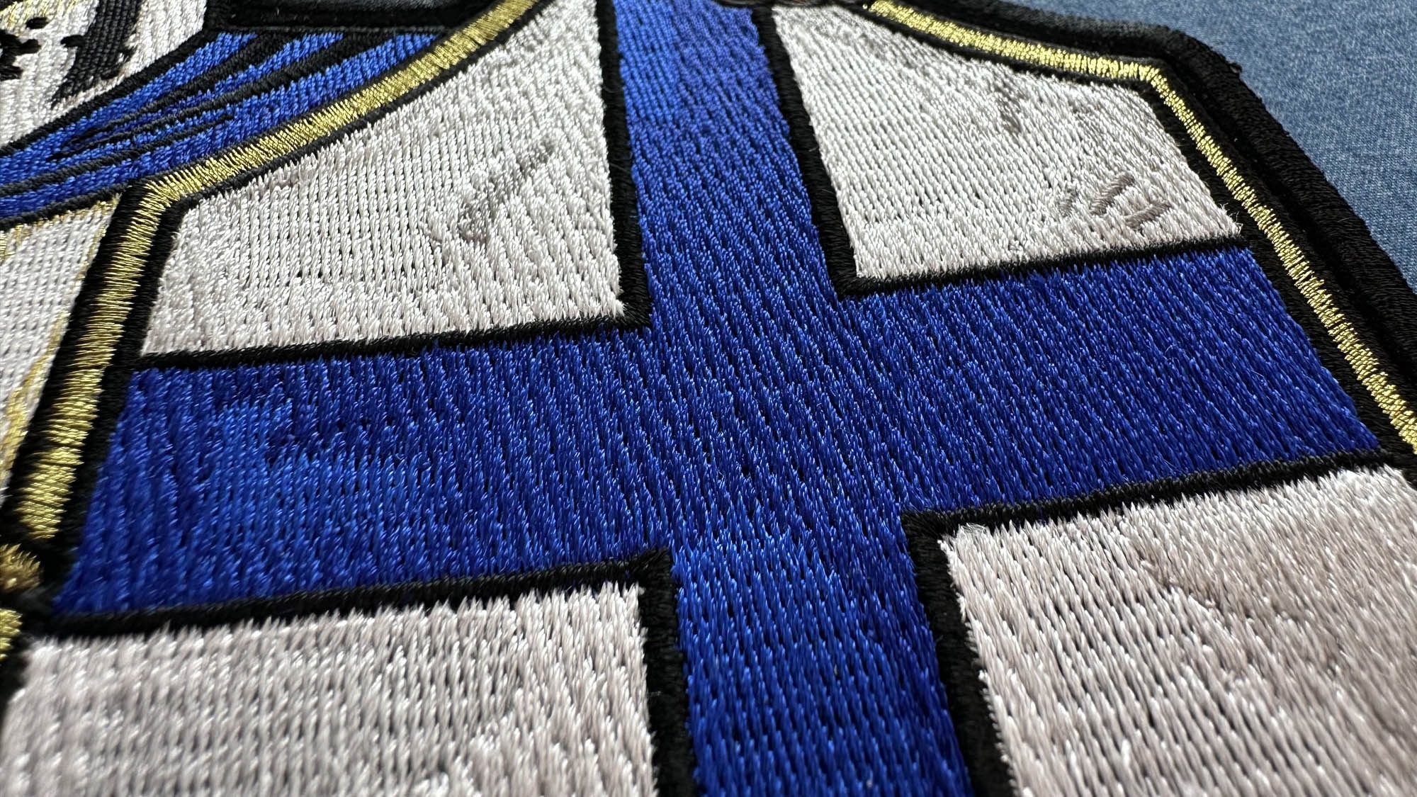 Blue Knight Kneeling Knight Patch, Large Christian Back Patches by ...