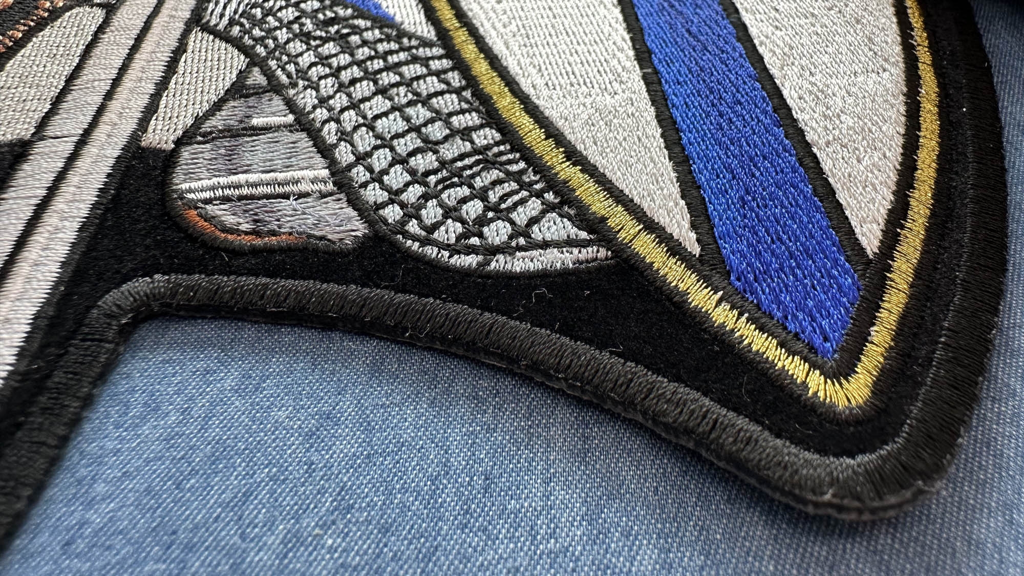 Blue Knight Kneeling Knight Patch, Large Christian Back Patches by ...