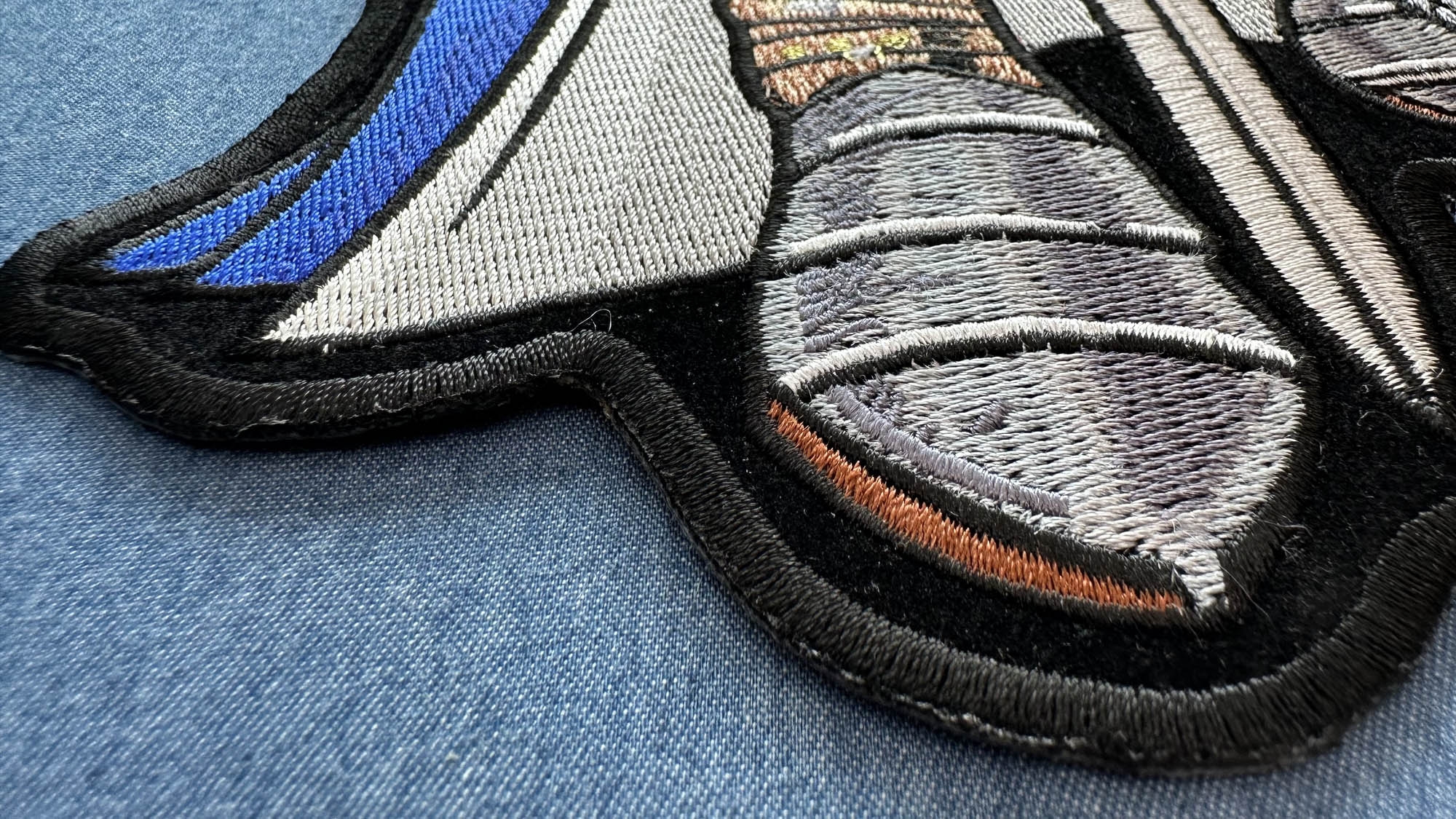 Blue Knight Kneeling Knight Patch, Large Christian Back Patches by ...