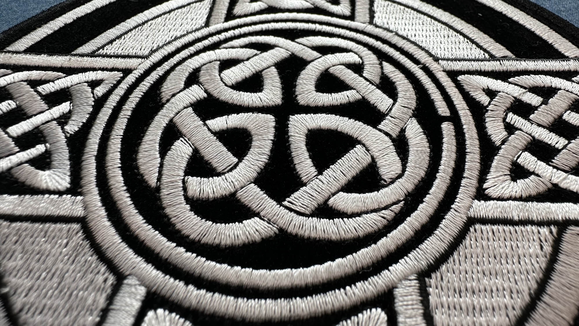 Celtic Cross Patch, Large Christian Back Patches by Ivamis Patches