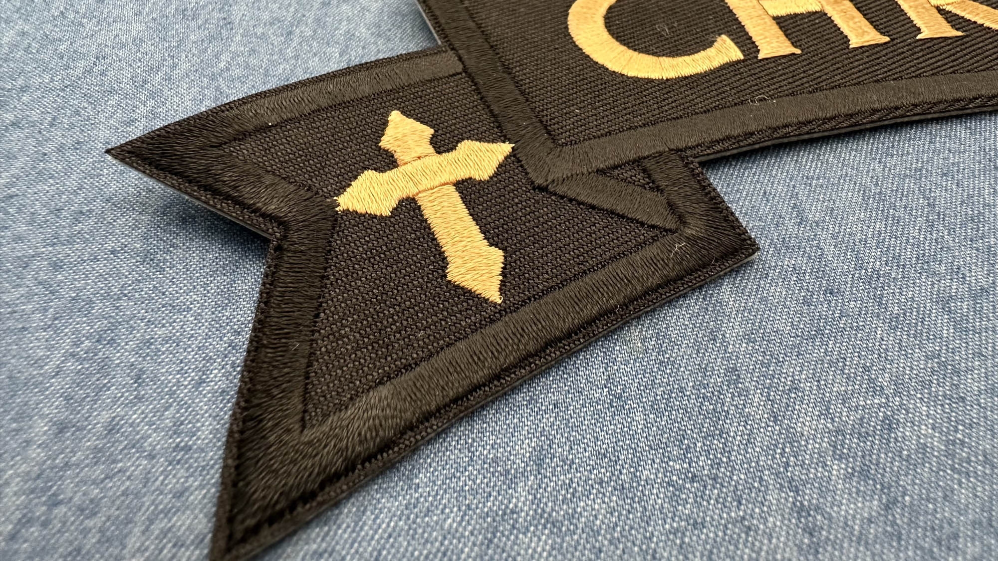 Christian Patch, Large Rocker Patches by Ivamis Patches