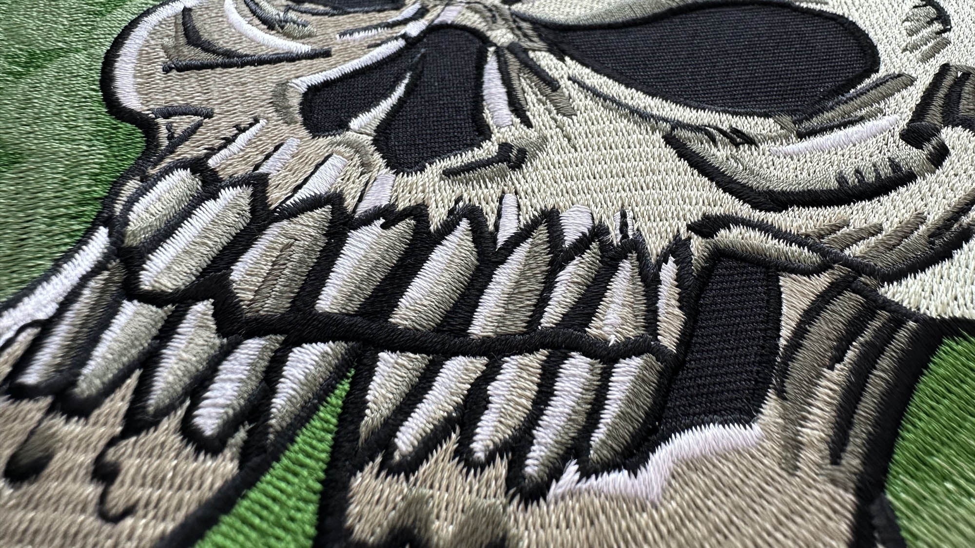 Clover Skull Patch, Large Skull Patches by Ivamis Patches